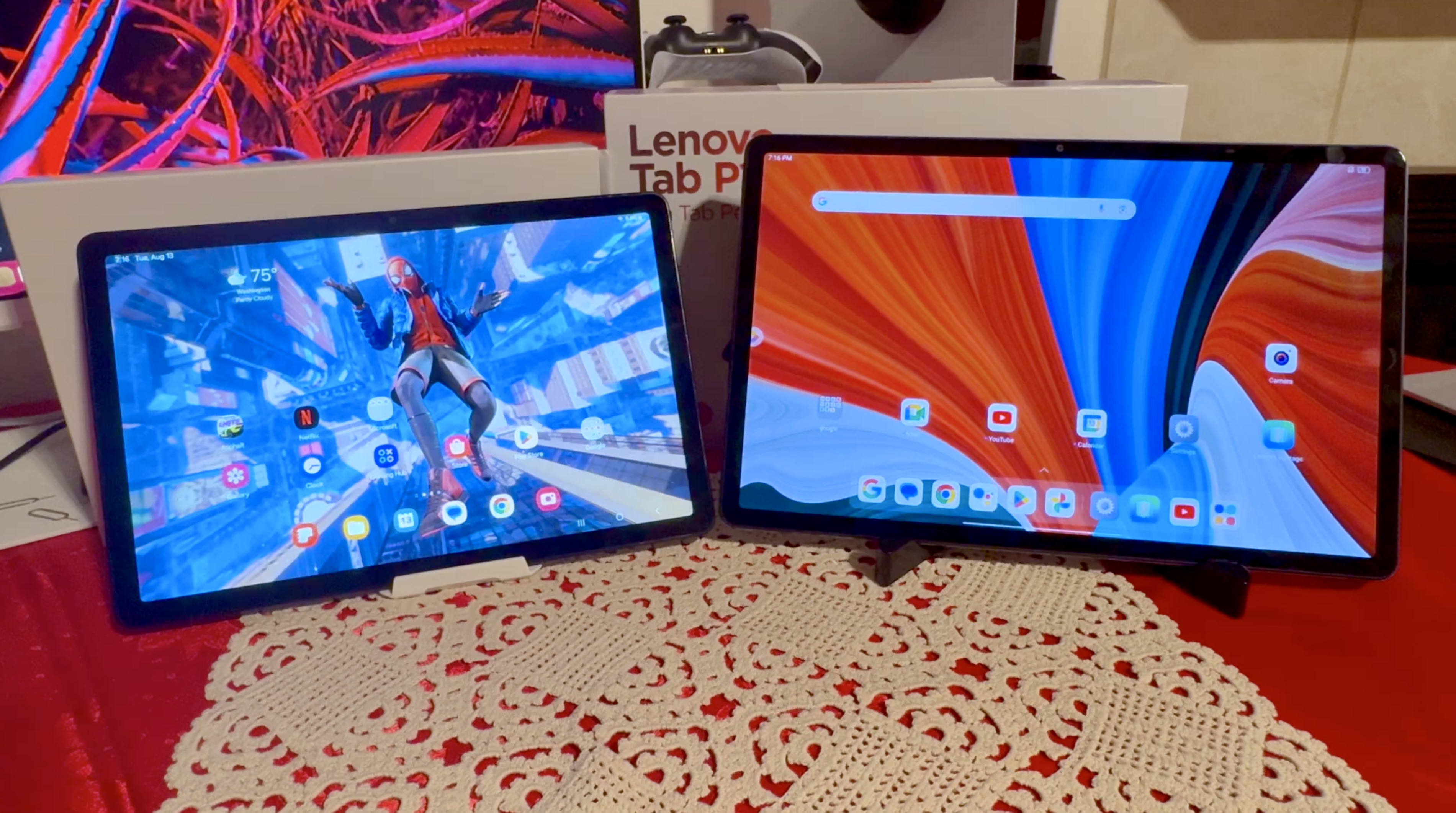 Watch Samsung Galaxy A9 Plus VS Lenovo P12 Tab on Amazon Live