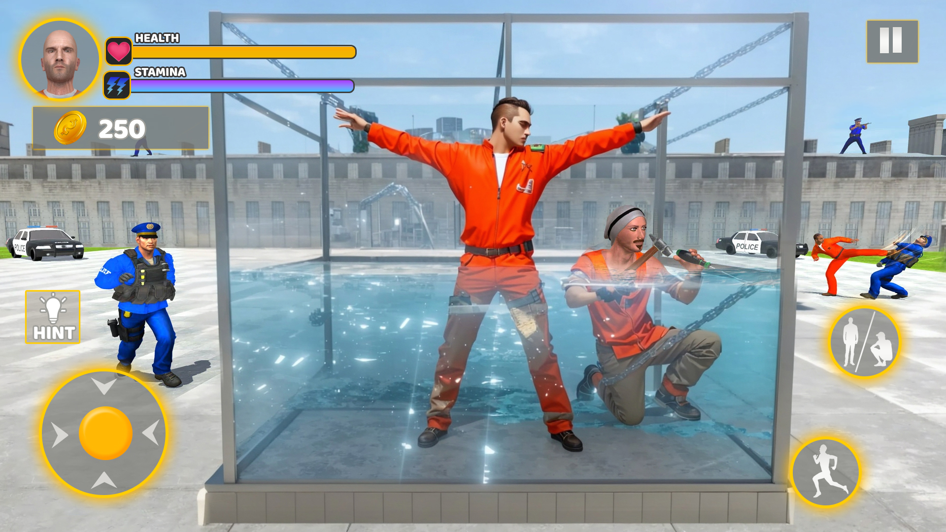 Catch Naughty Stickman Police Barry Prison Escape - Hiding Police Fun ...