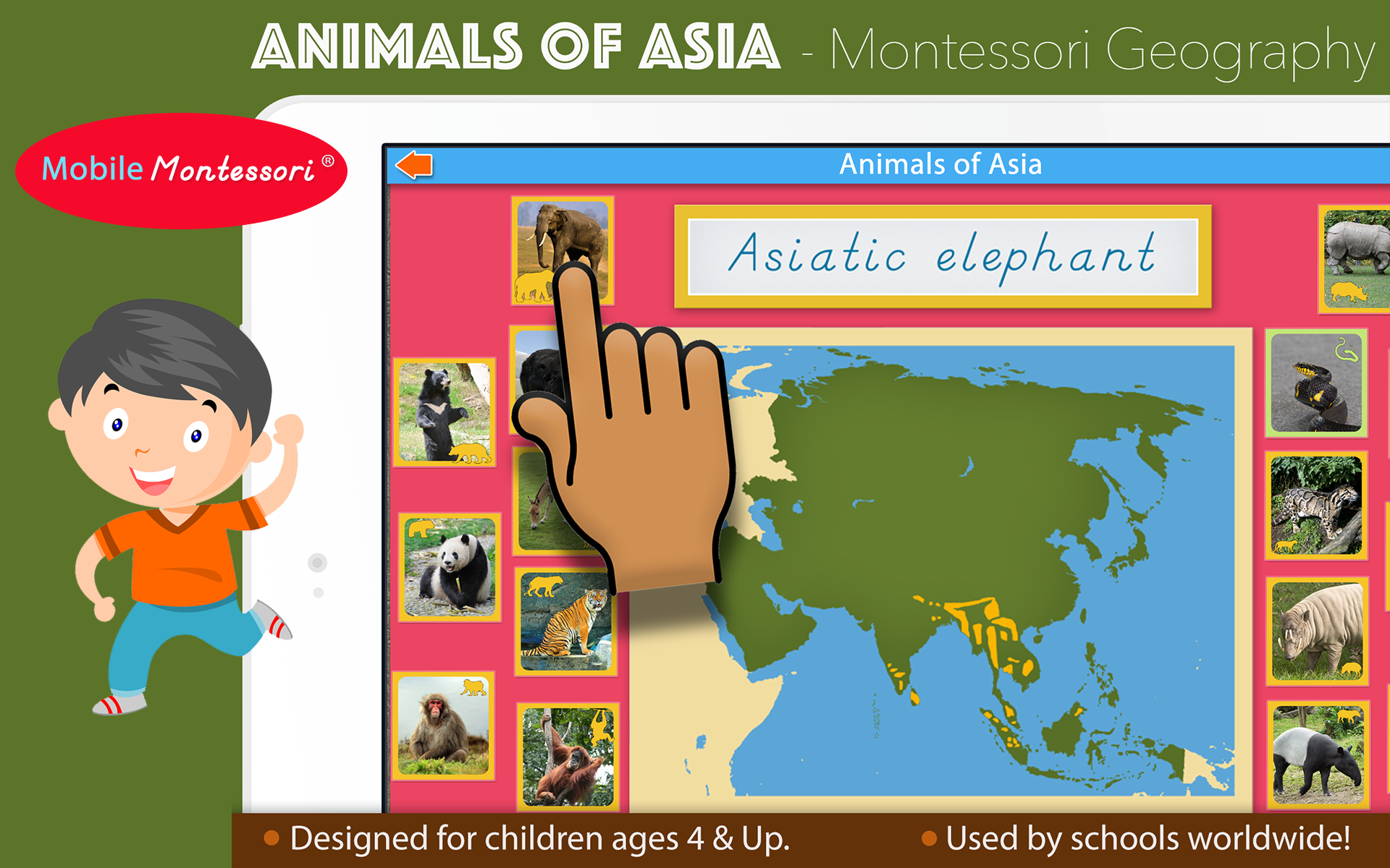 Montessori Geography - Animals of Asia - App on Amazon Appstore