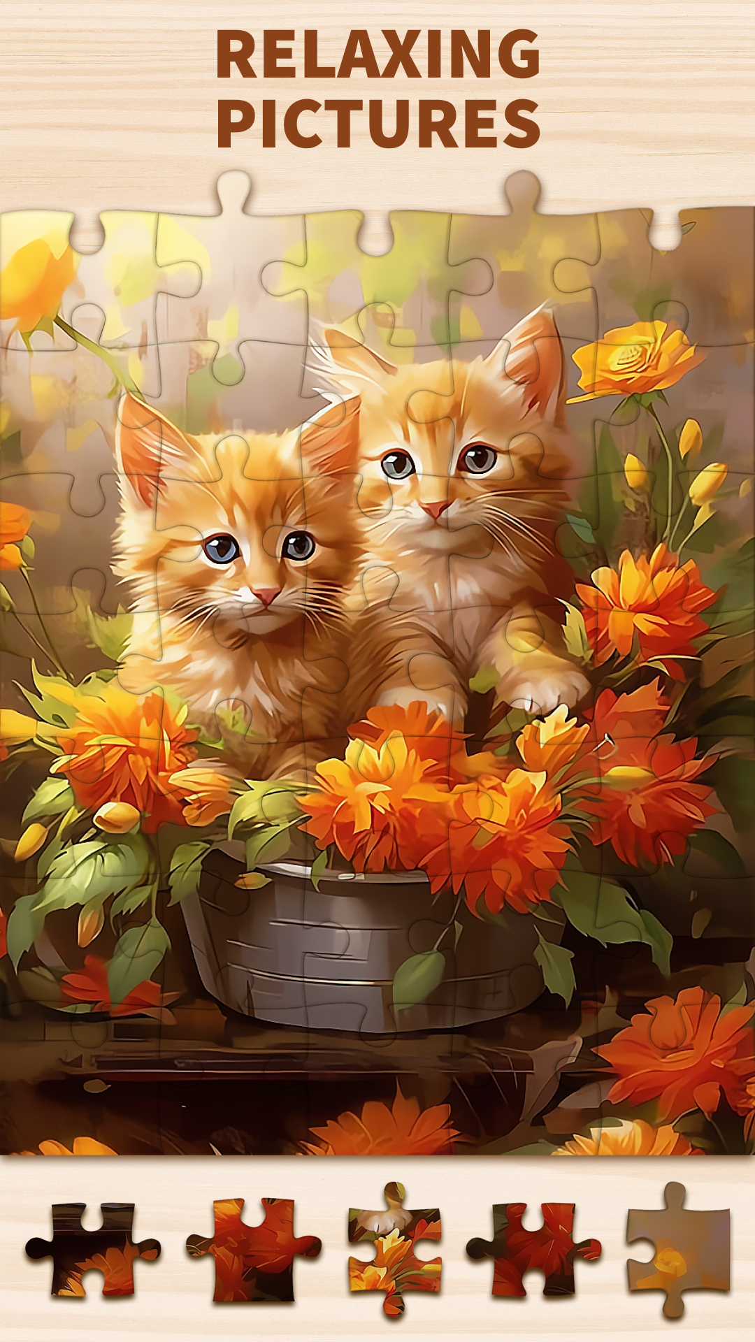 Jigsaw Puzzles games for adults. Classic puzzle game with charming ...