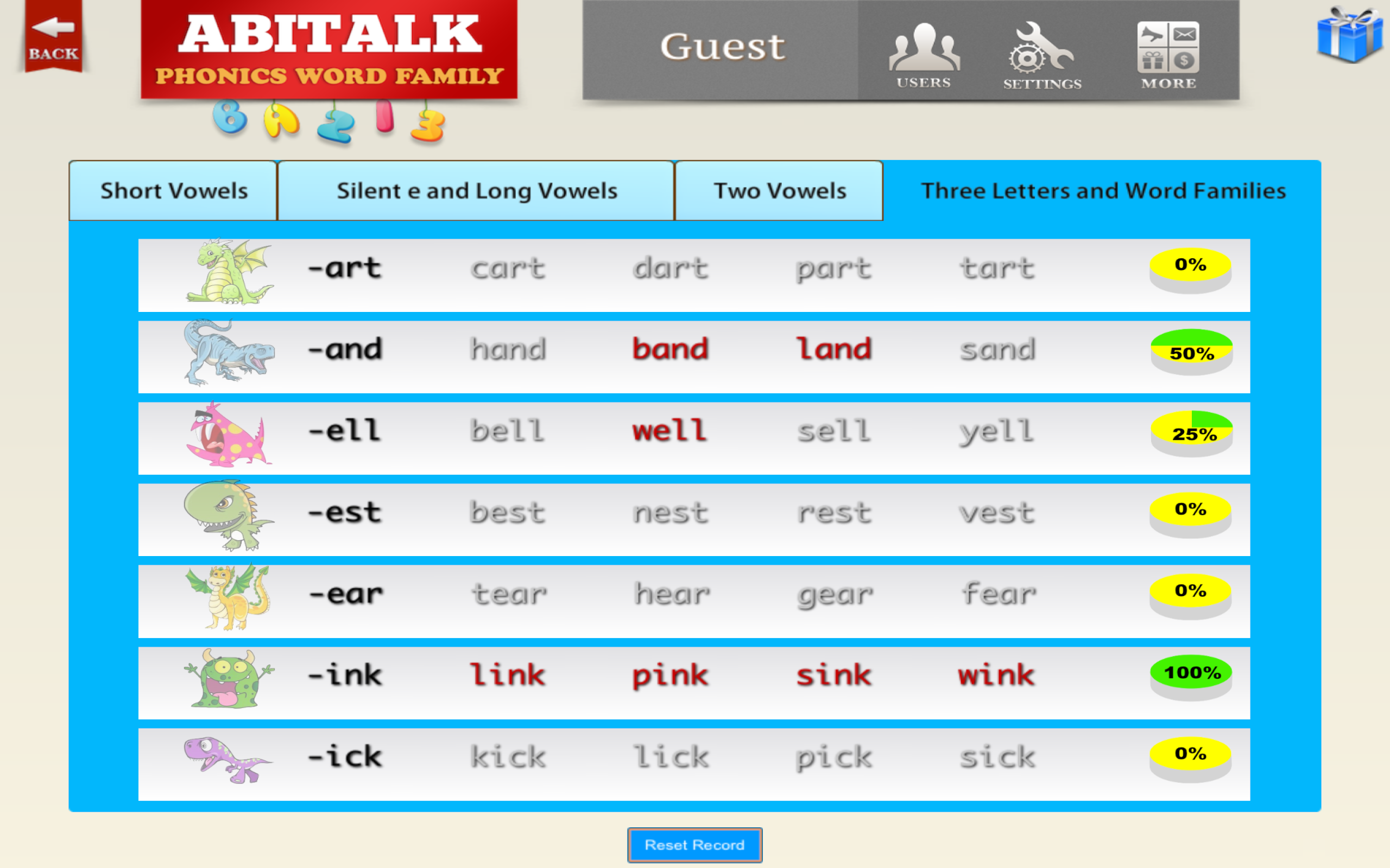 ABC Phonics Word Family Plus - App on the Amazon Appstore