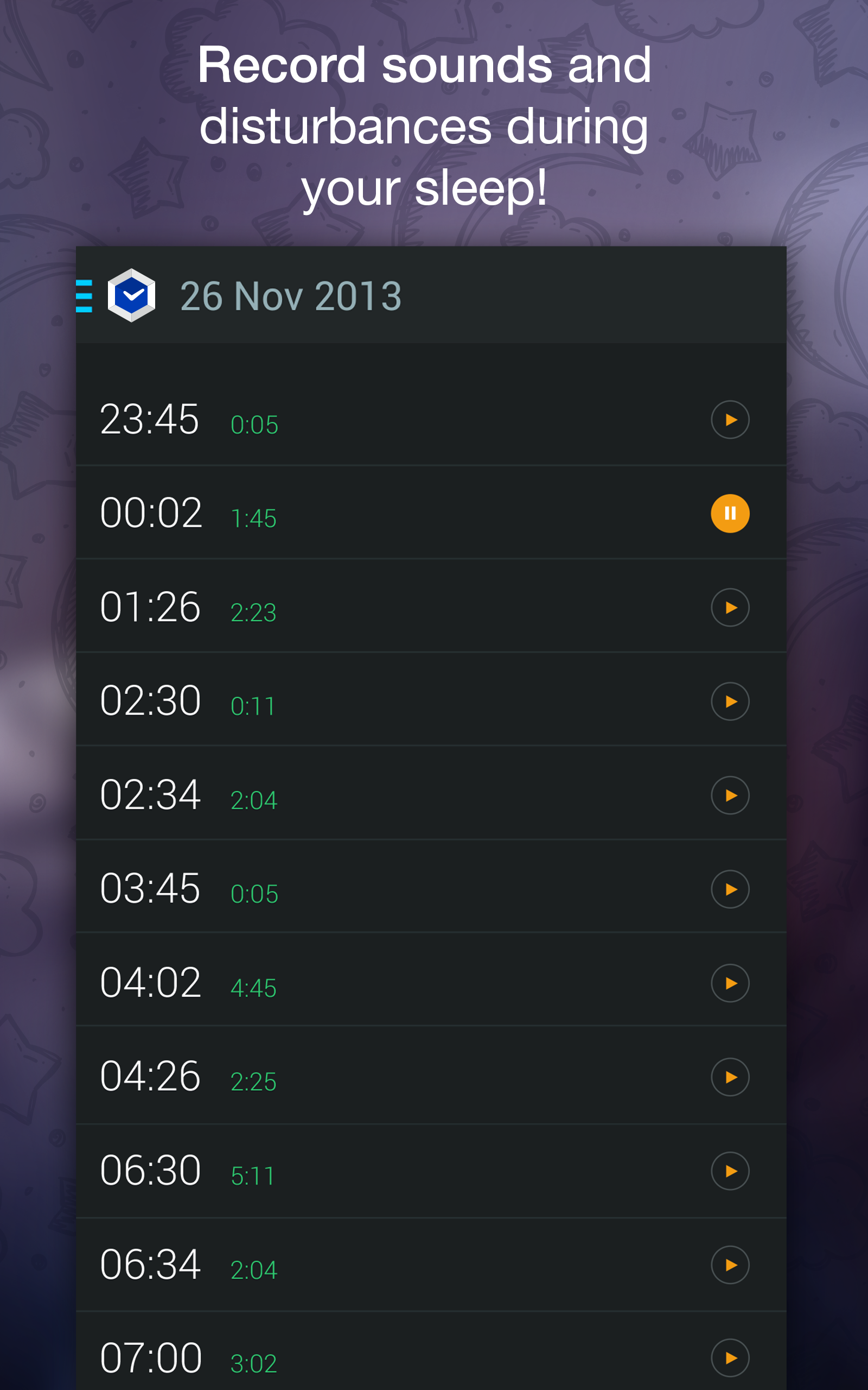 Smart Alarm Clock: sleep cycles & night sounds recording - App on ...