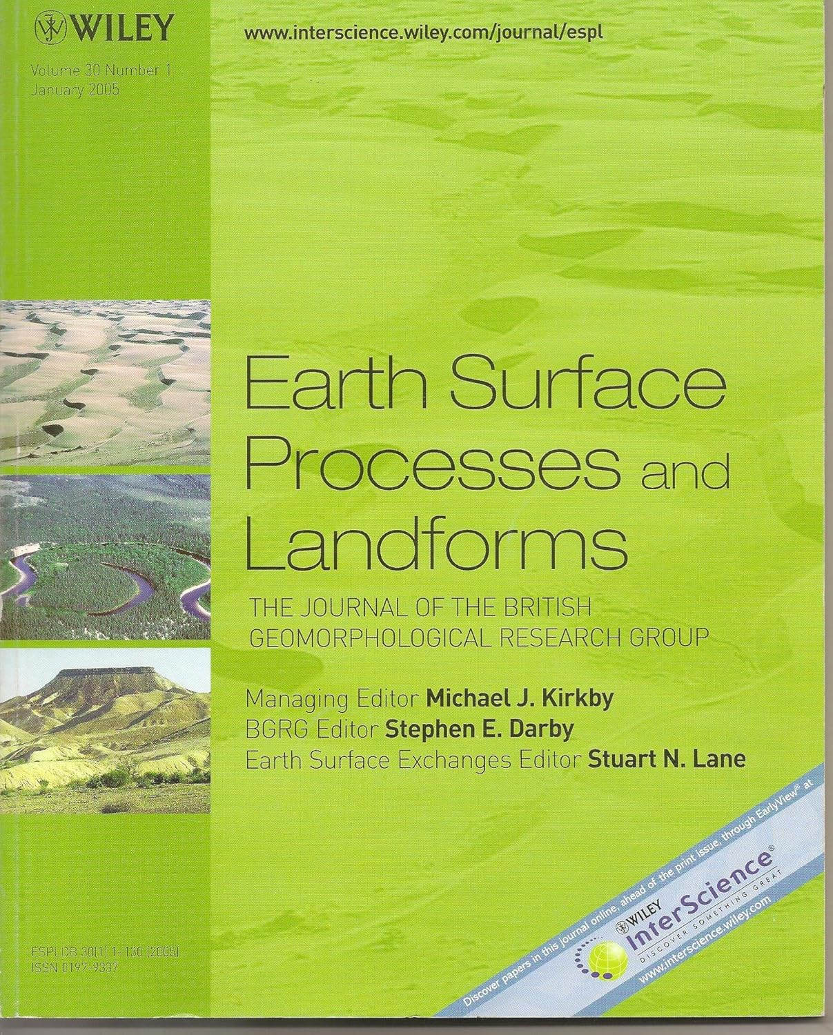 Earth Surface Processes and Landforms the Journal of the British ...