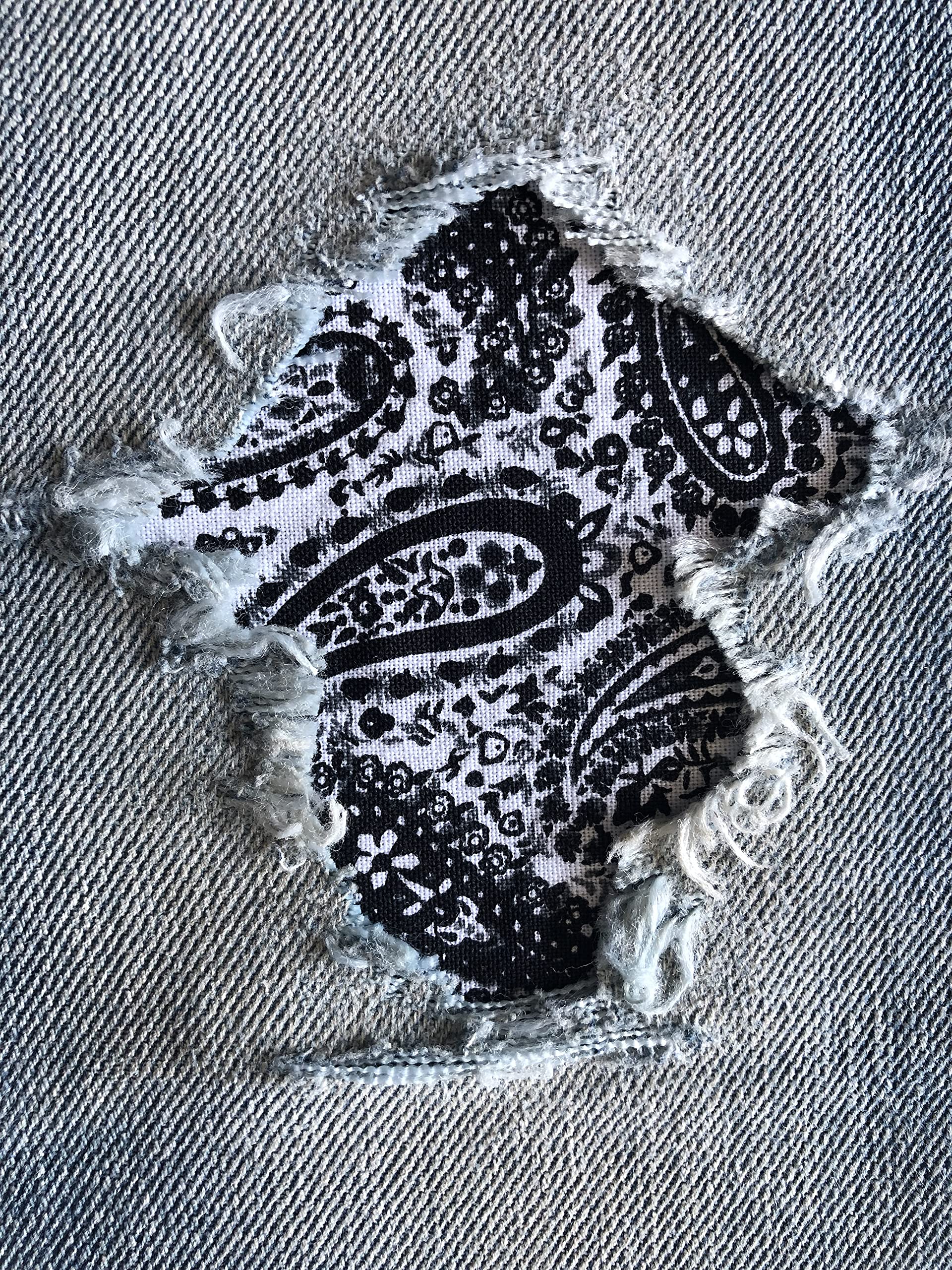 Amazon.com: Perfect Paisley Peek-A-Boo Iron On Patches by HoleyPatches ...