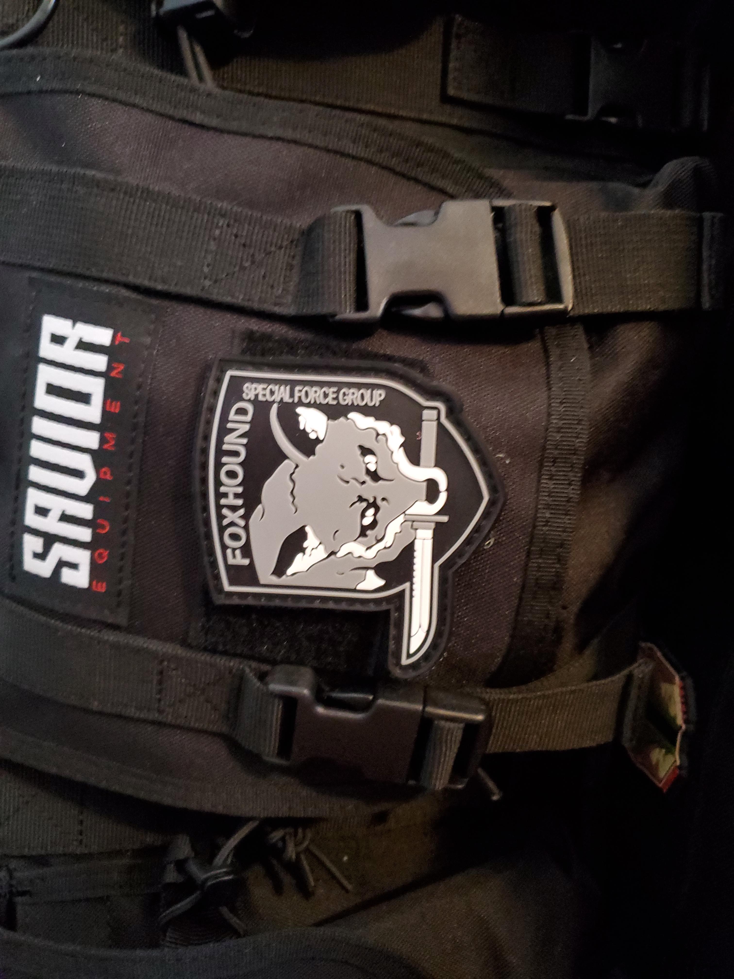 Amazon.com: Metal Gear Solid Fox Hound Special Force 3D Military Patch ...