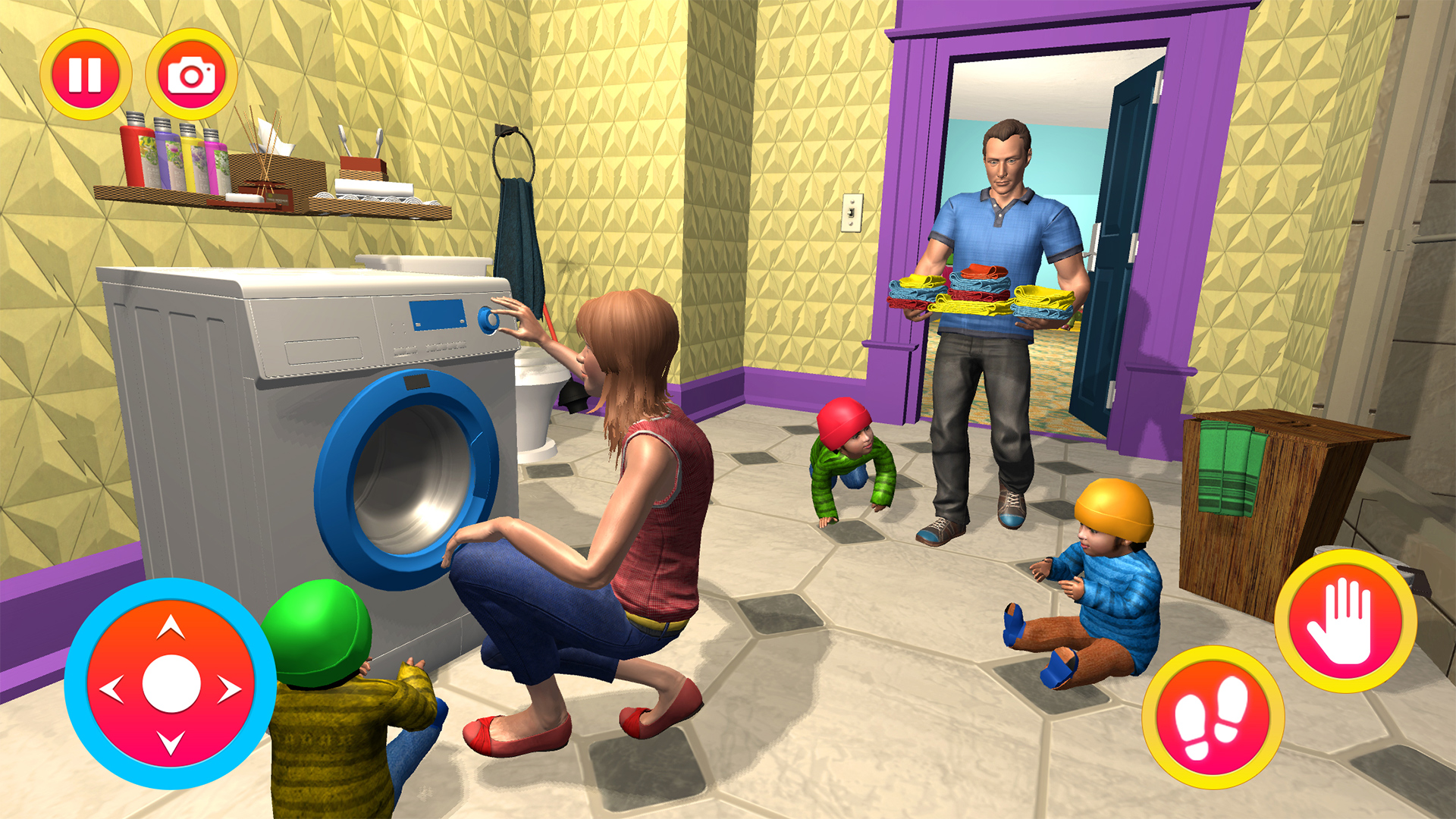 Triplet Naughty Baby Prank Daddy Hide And Seek Mother Simulator Games ...