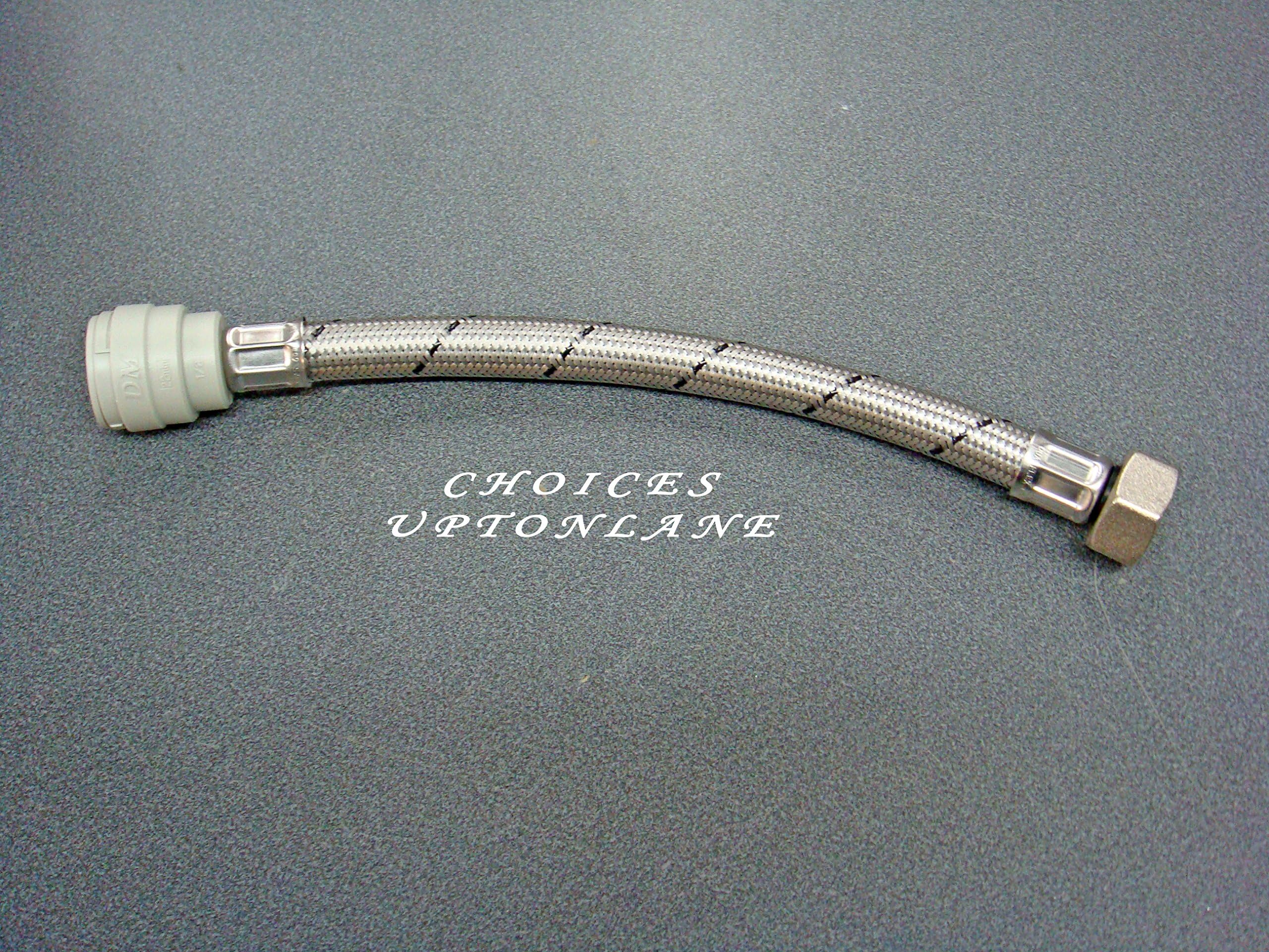 Flexible TAP Connector 22MM Push FIT X 3/4" BSP X 300MM Length (Pair of ...