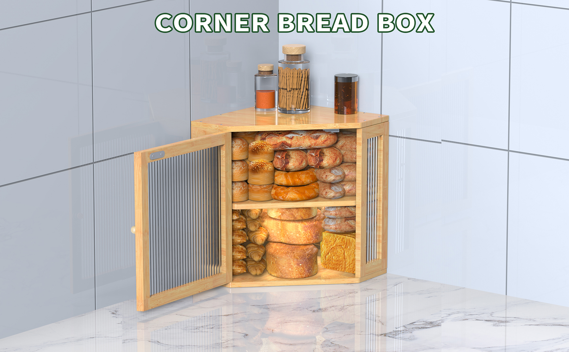 Watch Corner bread box installation video on Amazon Live