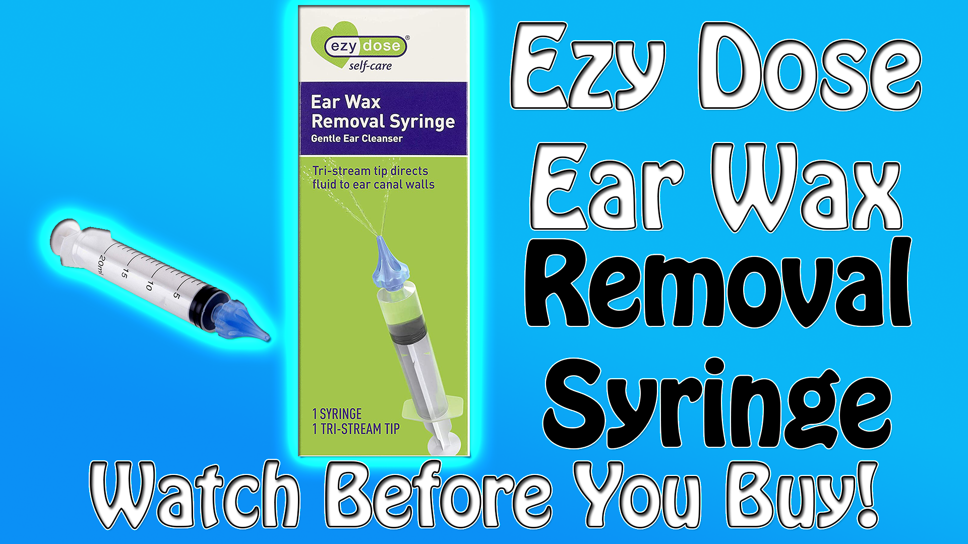 Watch Ezy Dose Ear Wax Removal Syringe - ﹙Watch Before You Buy!﹚ on Amazon Live