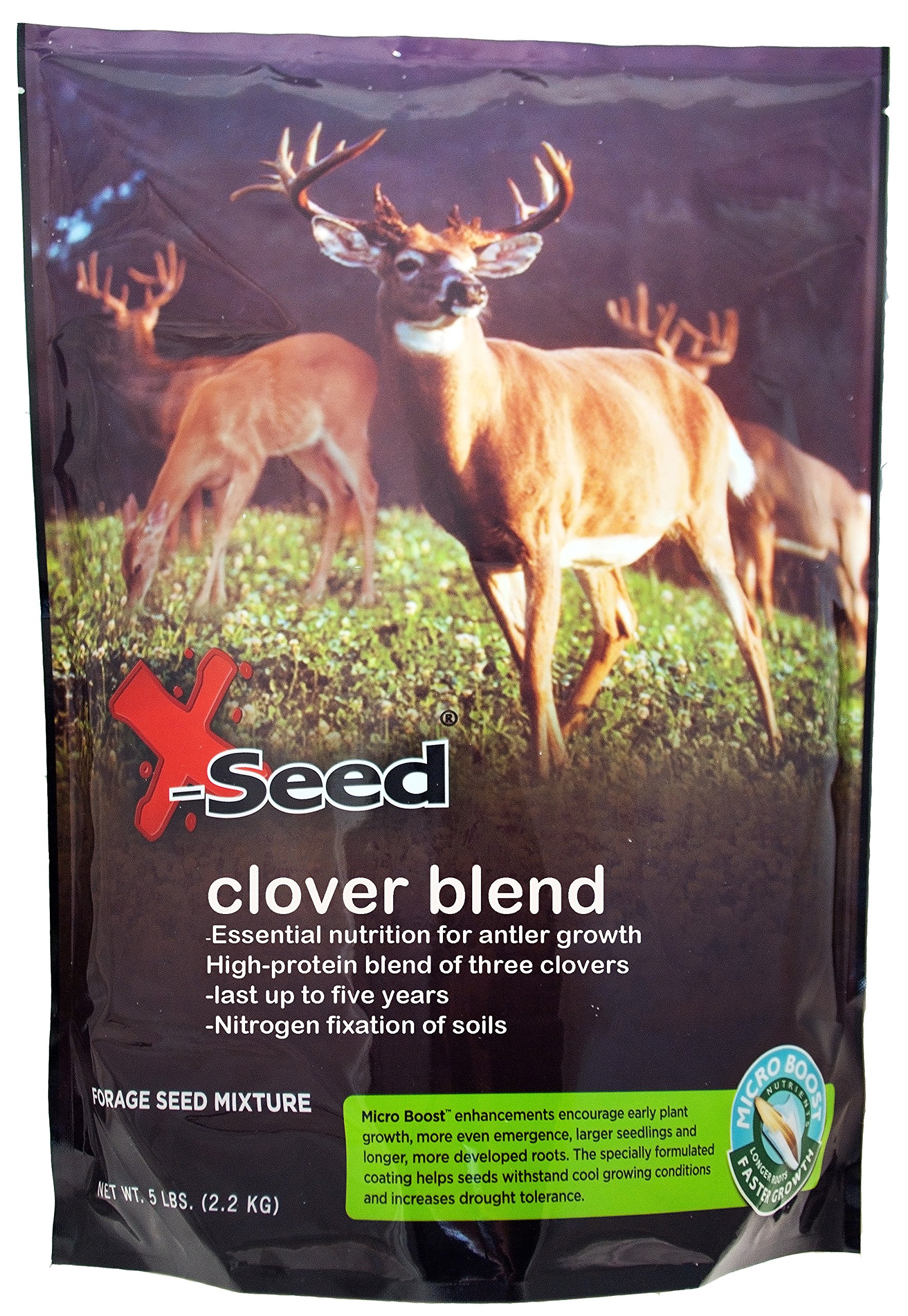 Amazon.com : X-Seed 20212 Clover Mix Food Plot Mixture with Micro-Boost ...
