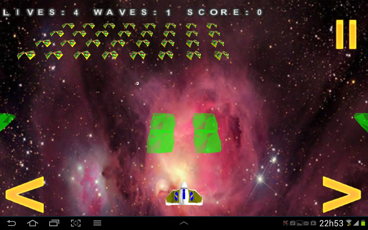 Aplicación 3D Mega Invaders in space game en Amazon Appstore