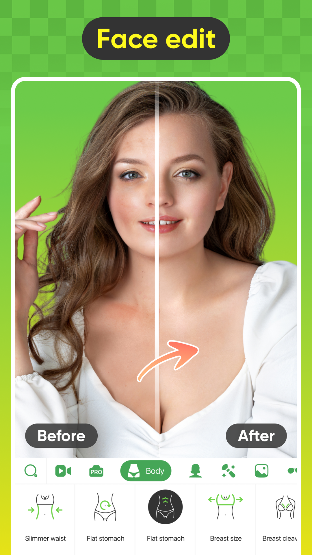 Retouch Me – Body editor & Face tune & Skinny app for Perfect Selfie. Beauty app for Makeup the ...