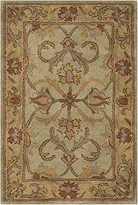 Amazon.com: SAFAVIEH Heritage Collection Accent Rug - 2' x 3', Green ...