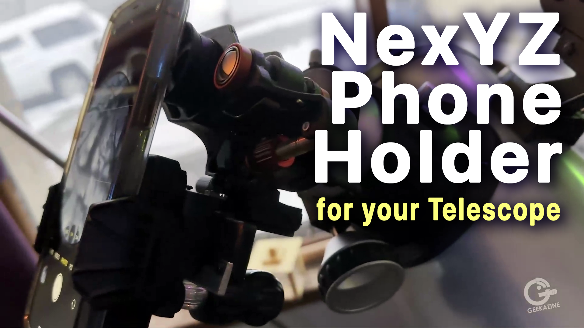 Watch Photo from Your Telescope with the NEXYZ Phone Holder on Amazon Live