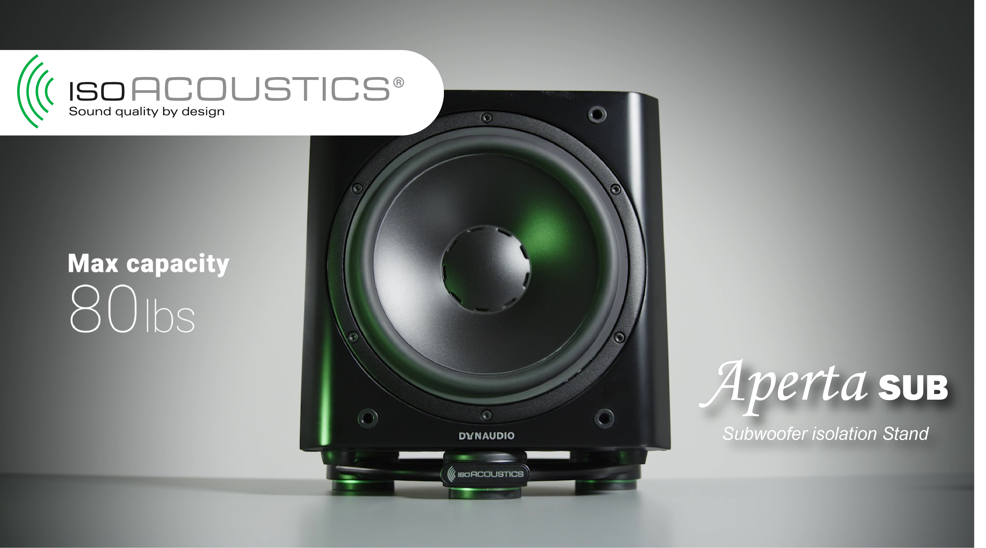 Watch IsoAcoustics Aperta Sub - Isolation Stand for Subwoofers on ...