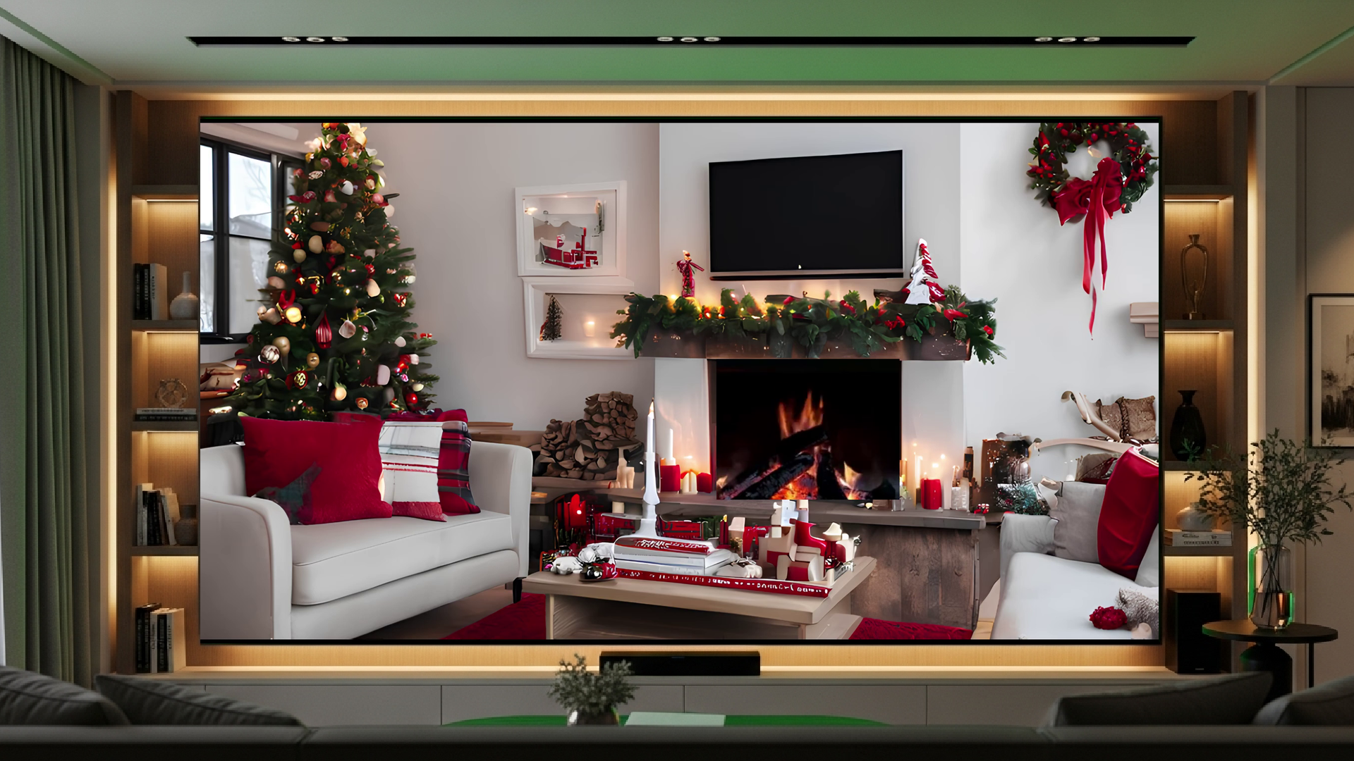 Christmas Fireplace & Winter Wonderland Screensaver - Ultra HD - App on ...