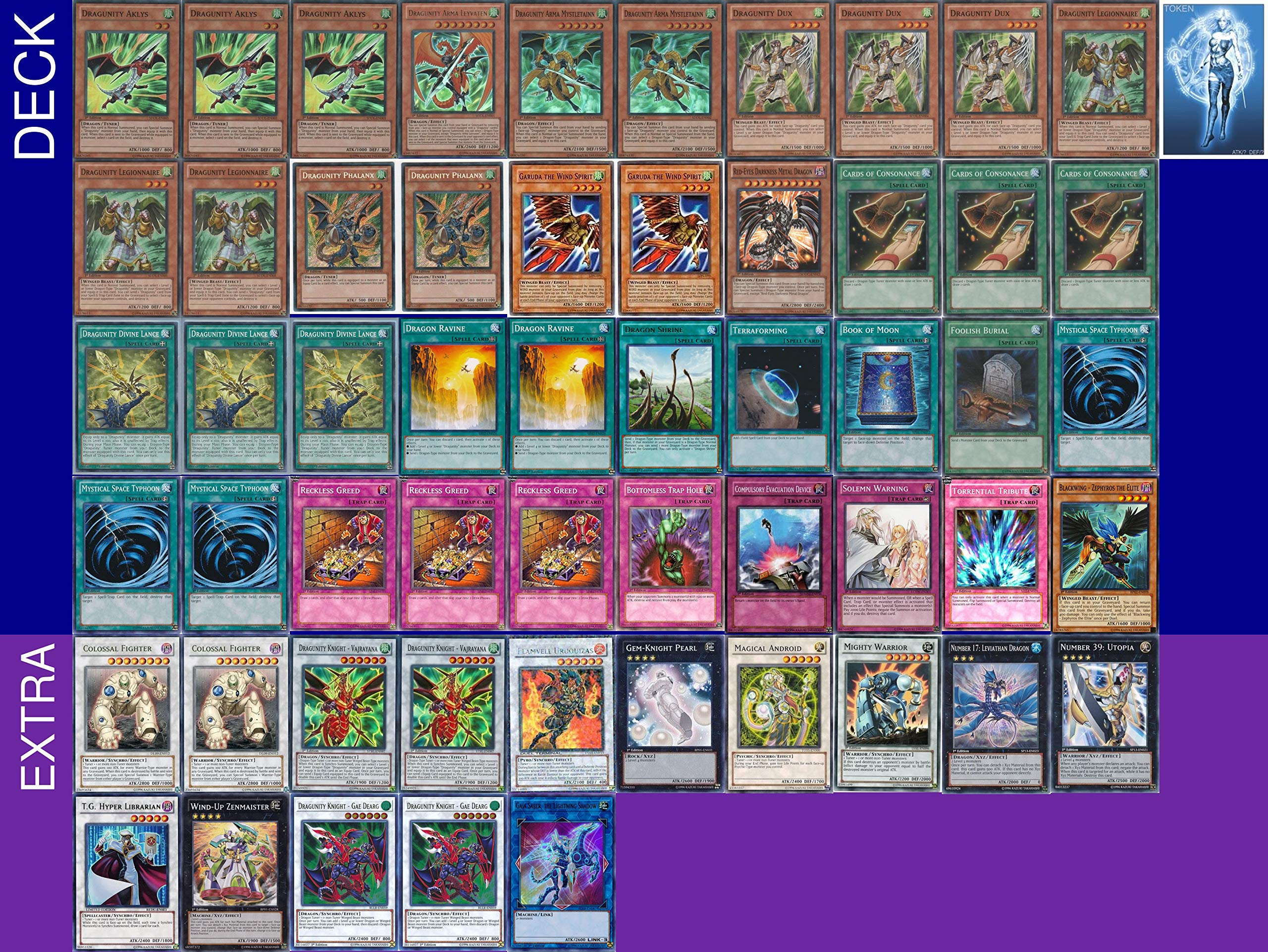Buy Yu-Gi-Oh! YUGIOH Tournament Ready Draity Deck with Complete Extra ...