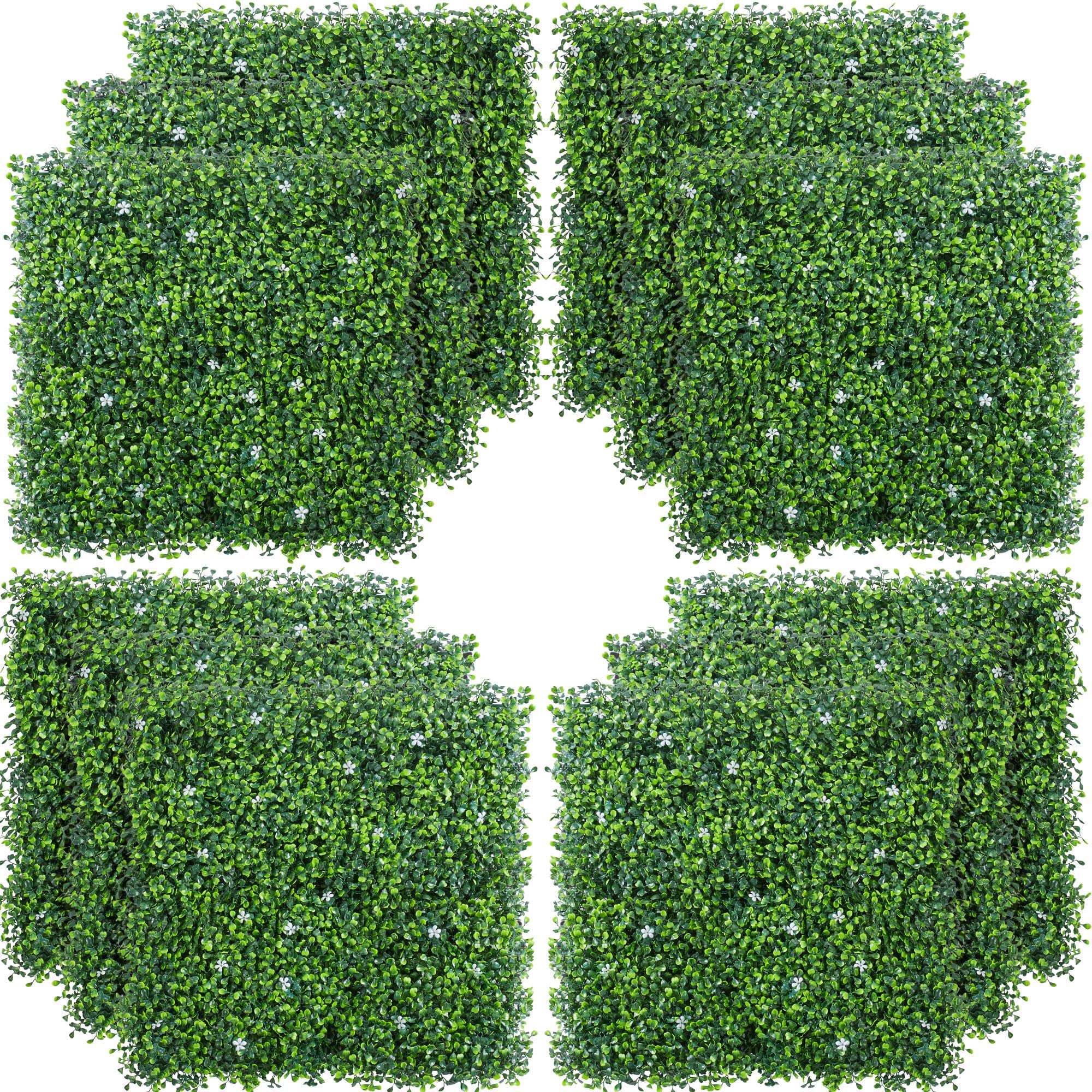 Yaheetech 12PCS 20in X 20in Artificial Boxwood Hedges Panels with ...