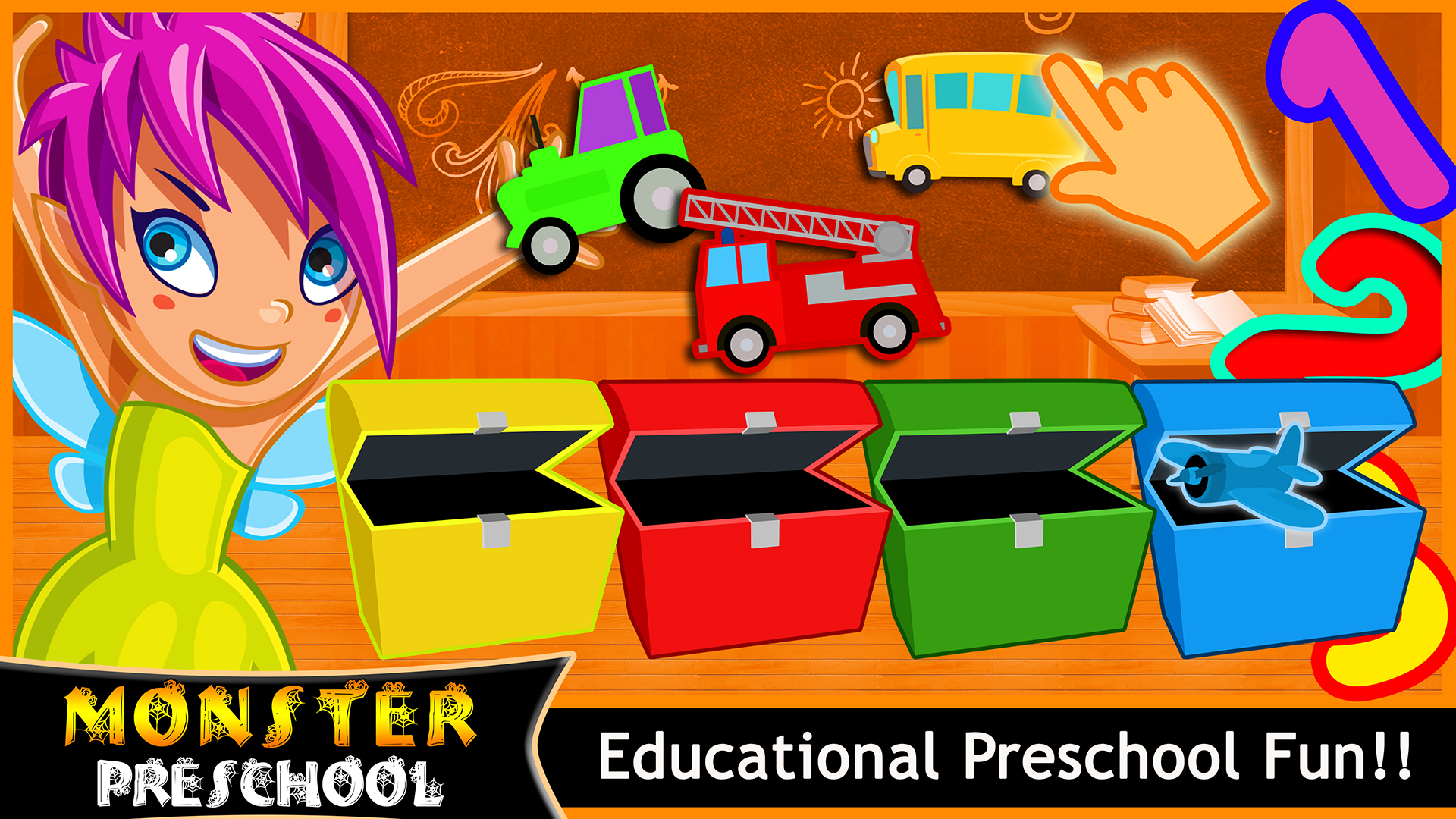 Halloween Monster games for kids & toddlers - Free educational ...