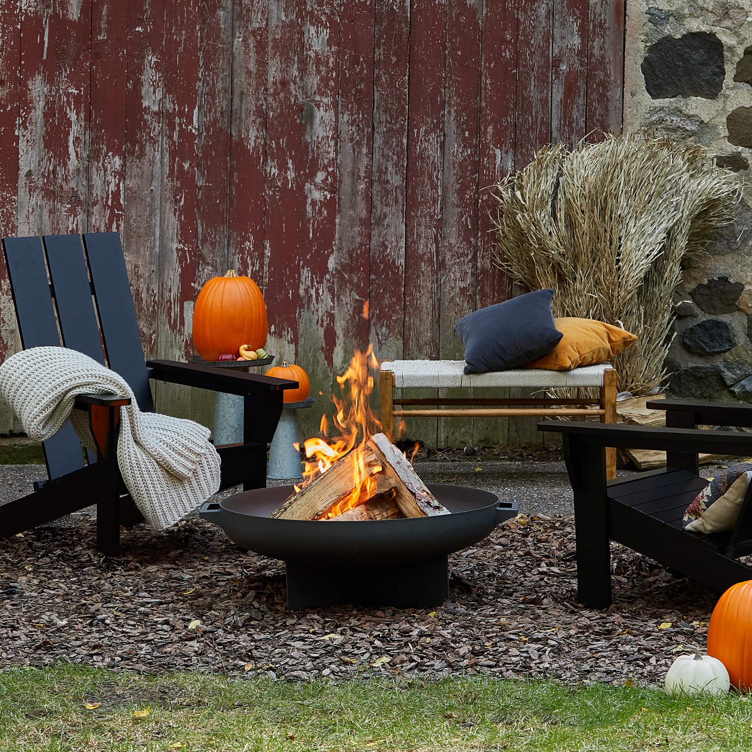 Natural Fire Pits Outdoor Seating Areas With Concrete Fire Pits, 50