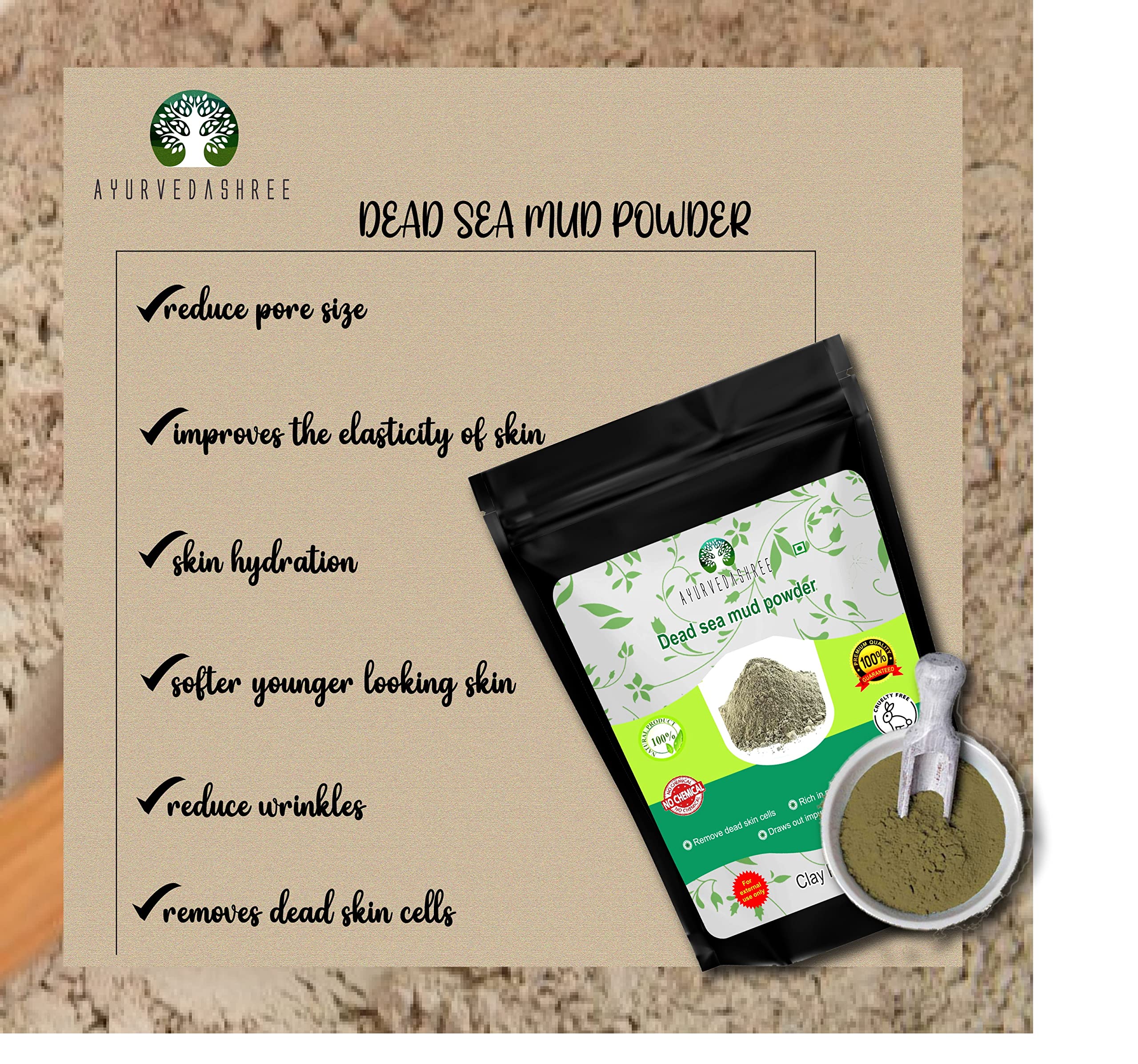 Snapklik.com : Dead Sea Mud 200 Gm Nourishes Exfoliates Softens ...