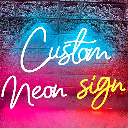 Amazon.com : Custom Neon Signs for Wall Decor Neon Sign Customizable ...