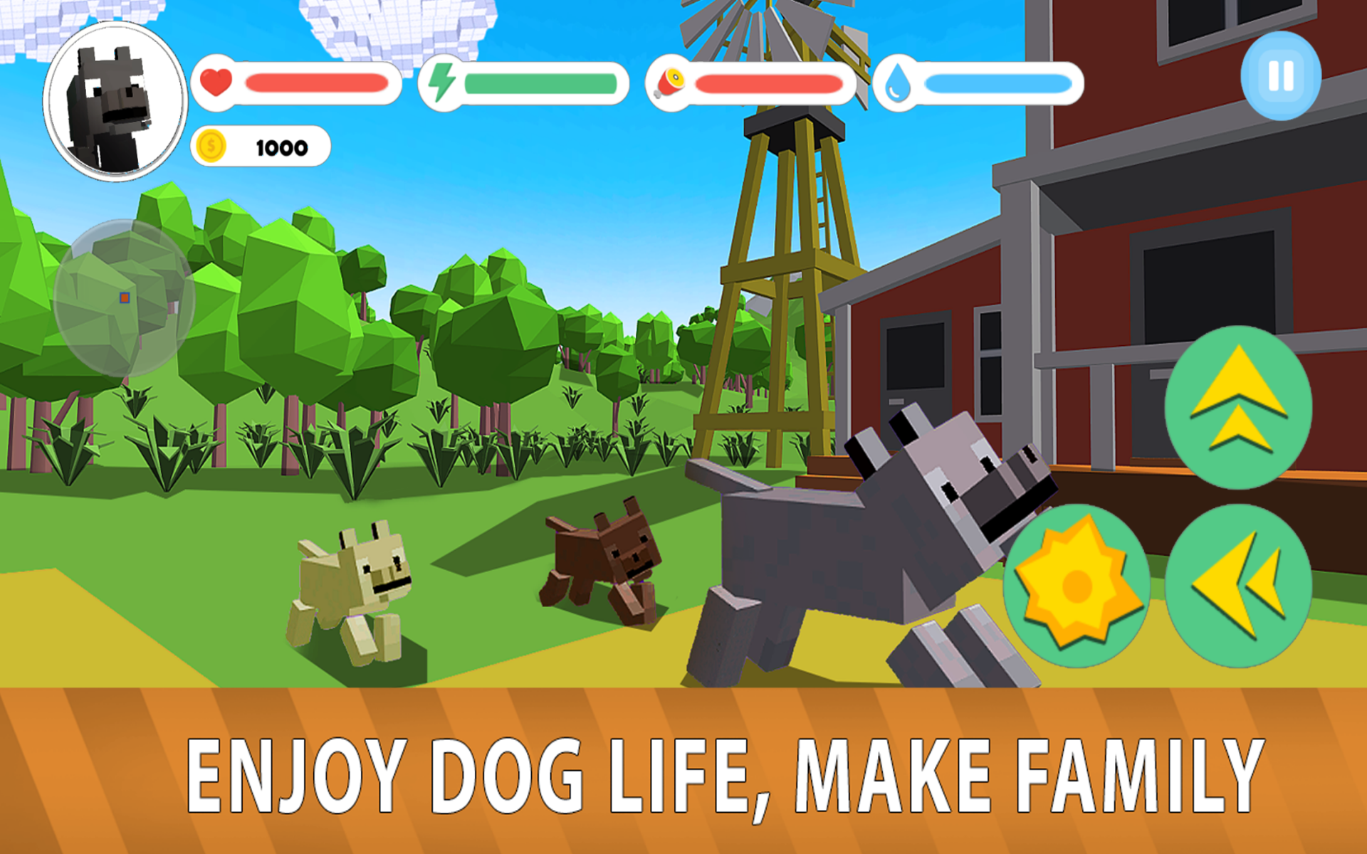 Blocky Dog: Farm Survival - App on Amazon Appstore
