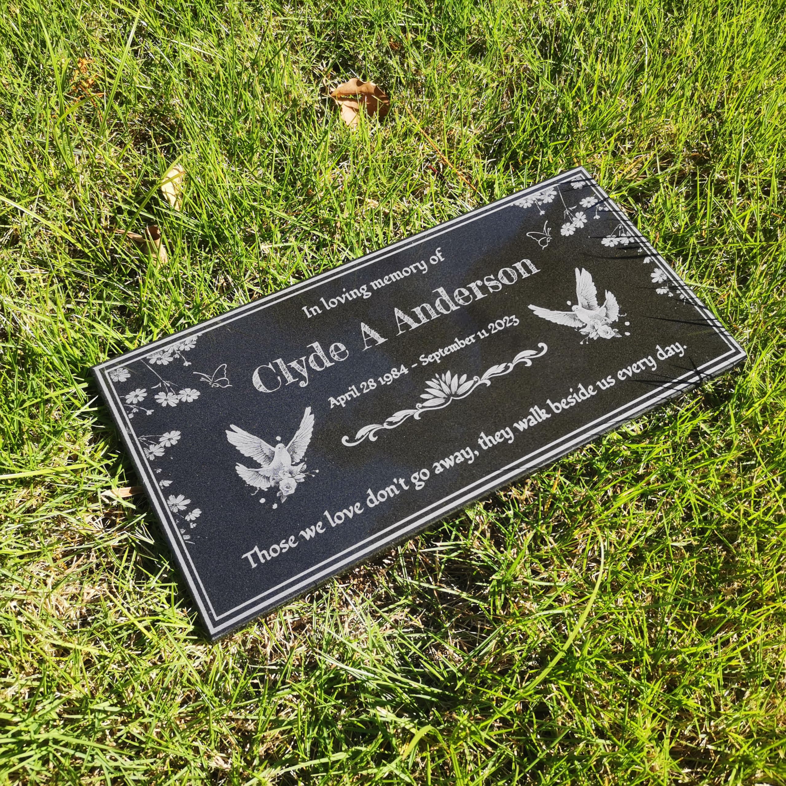 Amazon.com: Personalized Headstone with Photo, Headstones for Graves ...