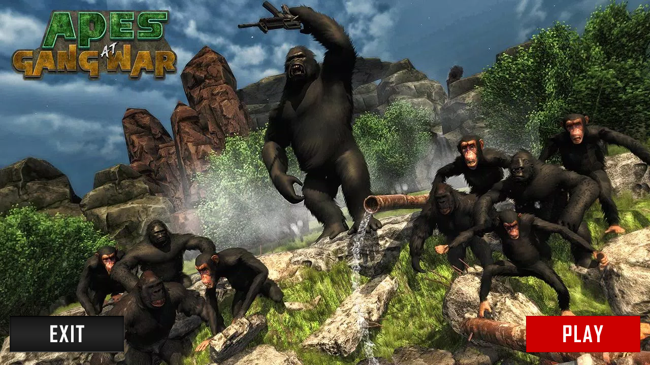 Survival Hero Apes Gang At War Action Game - Epic Attack Enemies In ...