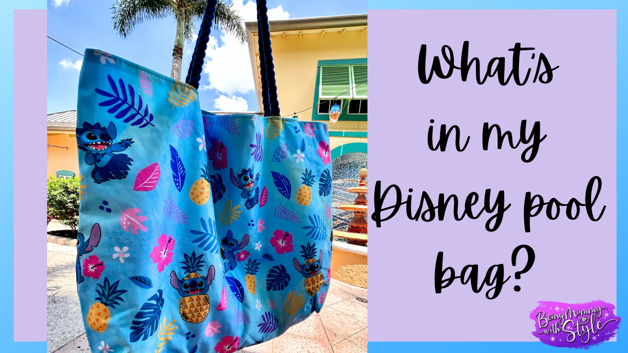 Watch Cutest Stitch bag for pool! What's in our Disney pool bag? on ...