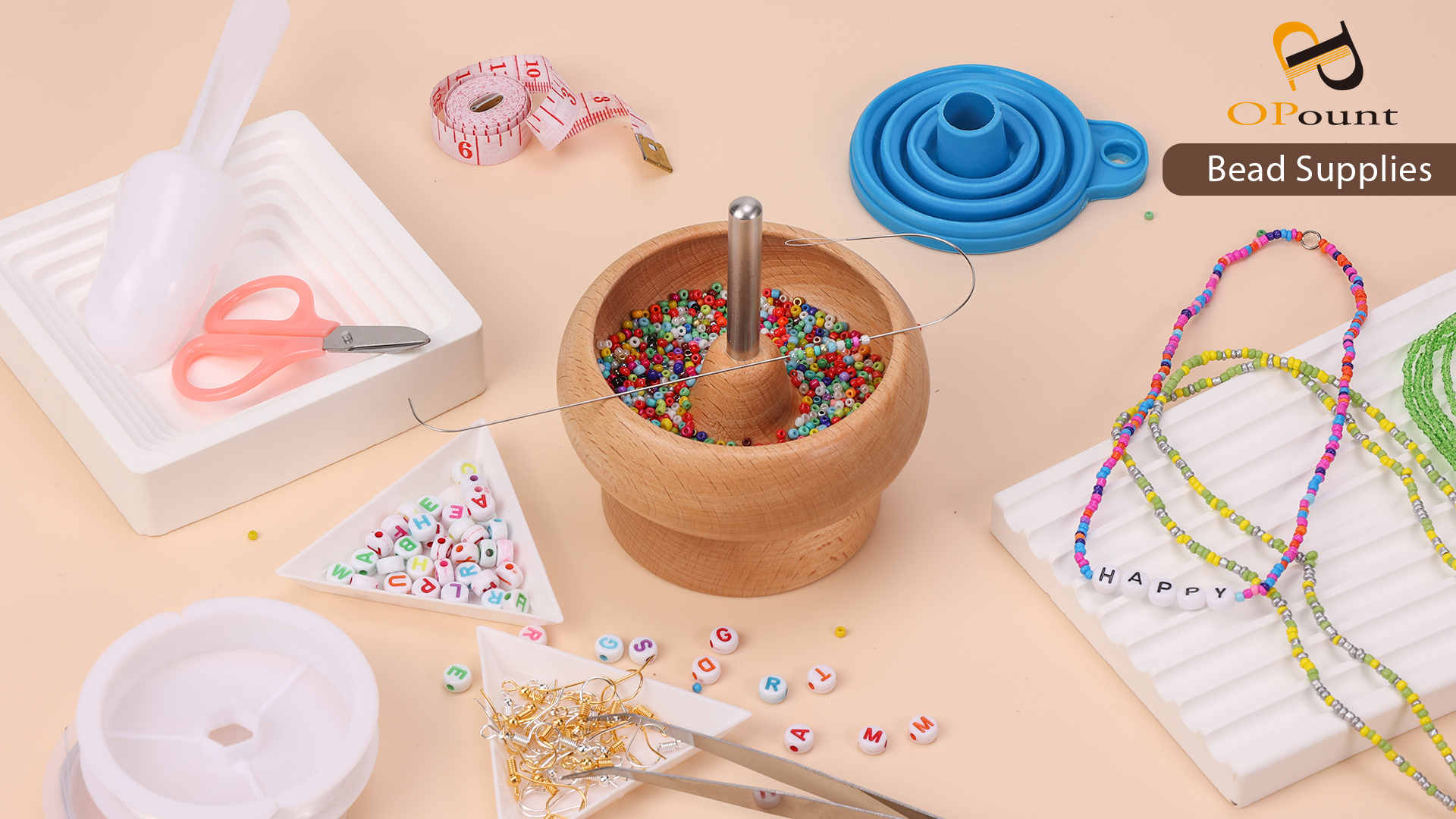 Watch Bead Spinner Kit with Seed Beads and Practical Beading Tools on ...
