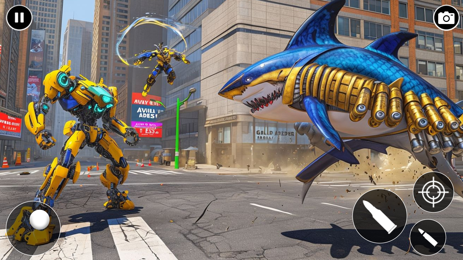 Real Robot Shark Fighting Simulator: Robot Transforming Games - App on ...