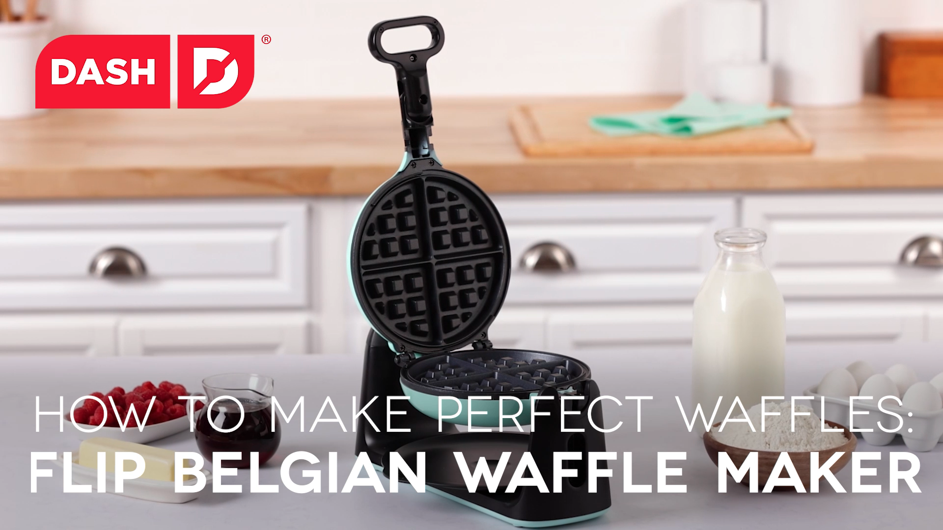 Watch How to Use the Dash Flip Belgian Waffle Maker on Amazon Live