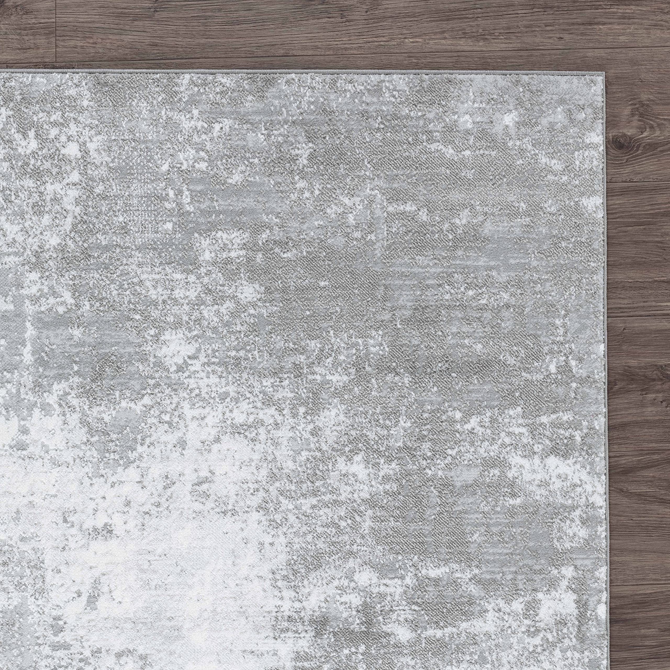 Glory Rugs Modern Abstract Area Rug 8x10 Gray Faded Large Rugs Living ...