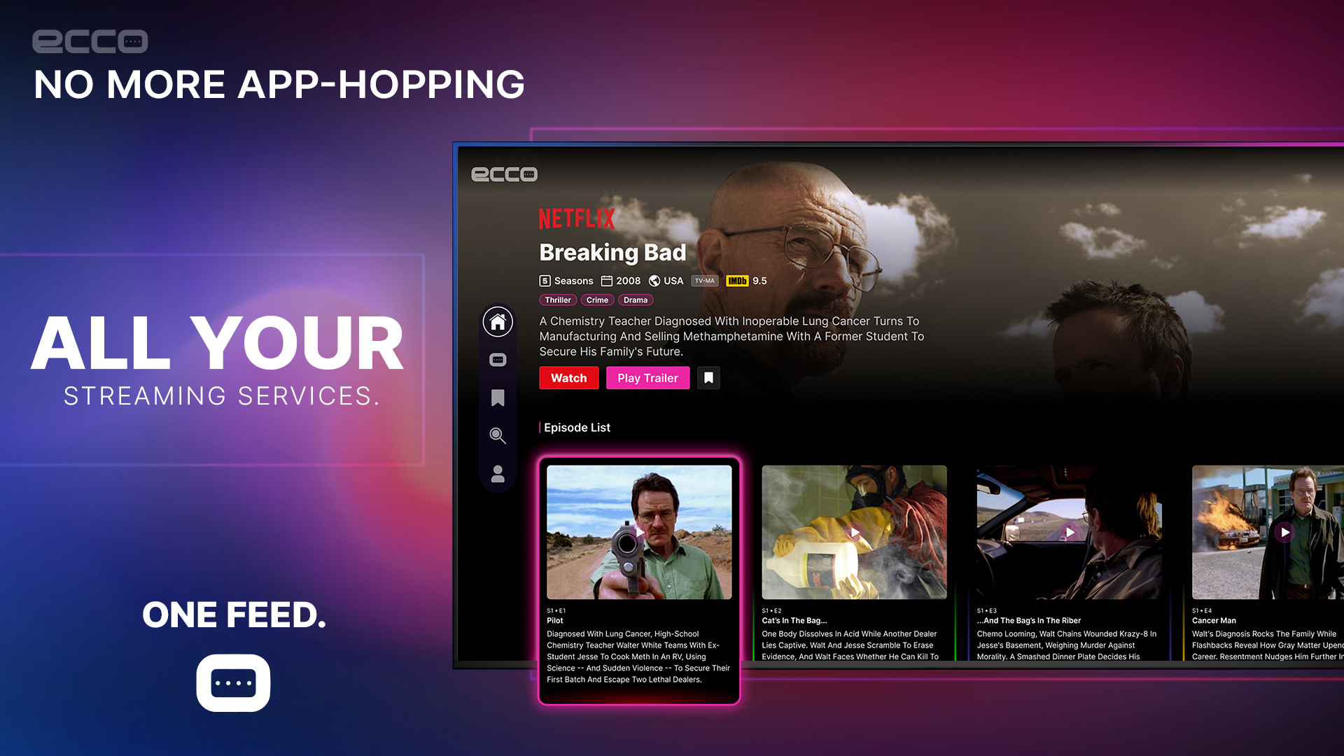 ECCO: Find Movies & TV Shows - App on Amazon Appstore