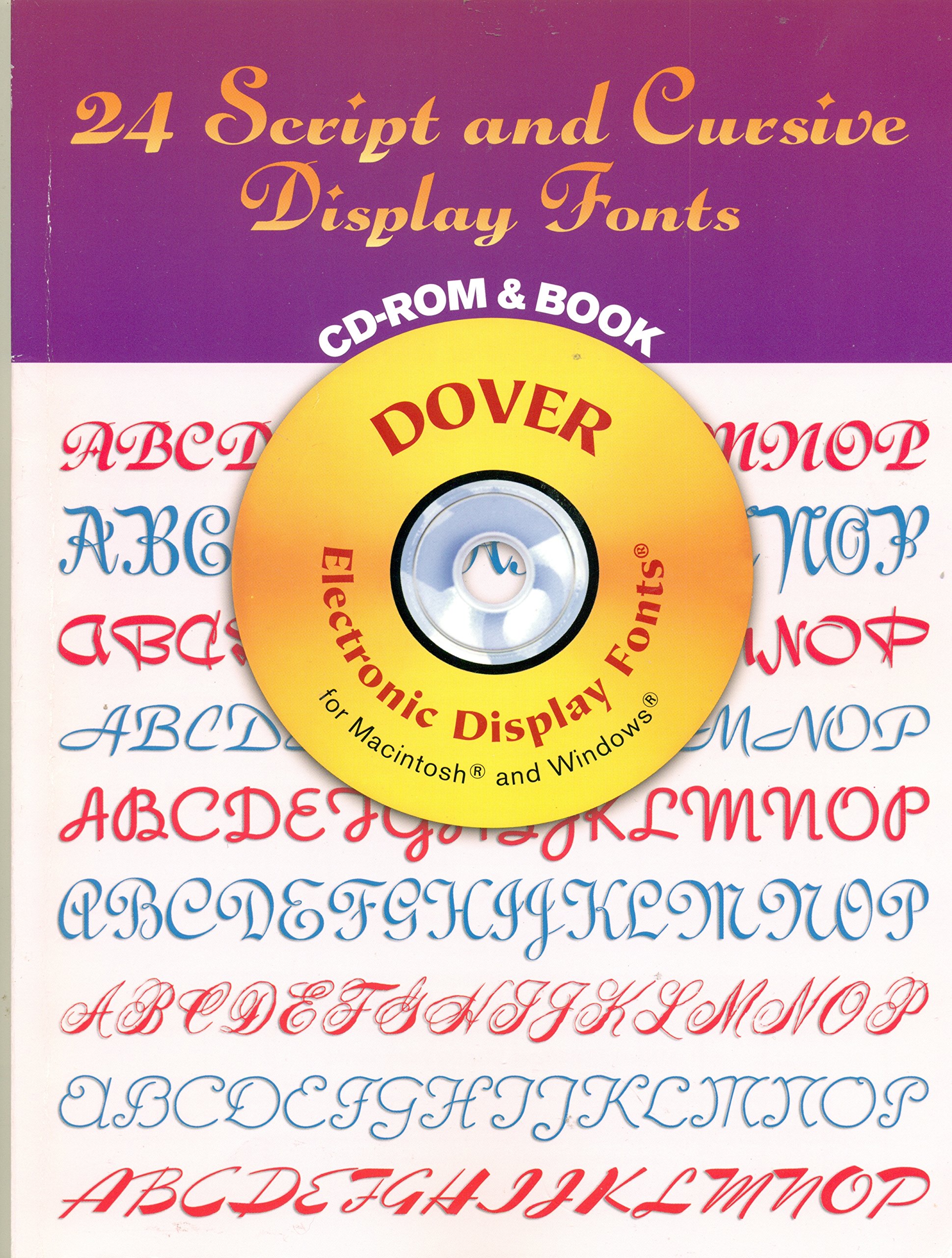 24 Script and Cursive Display Fonts: Dan X. Solo: 9780486999616: Amazon ...