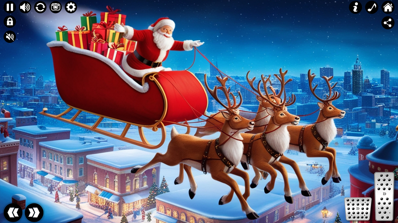 Flying Santa Gift Delivery Games, Free Christmas Games 3D, Christmas ...