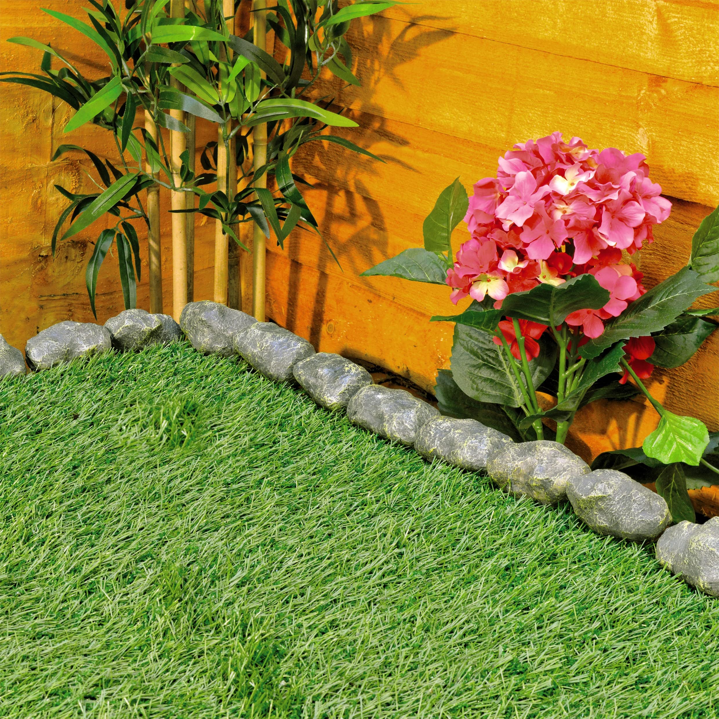 Artificial Stone Garden Edging Gardeneer Stonewall Faux Stone Border