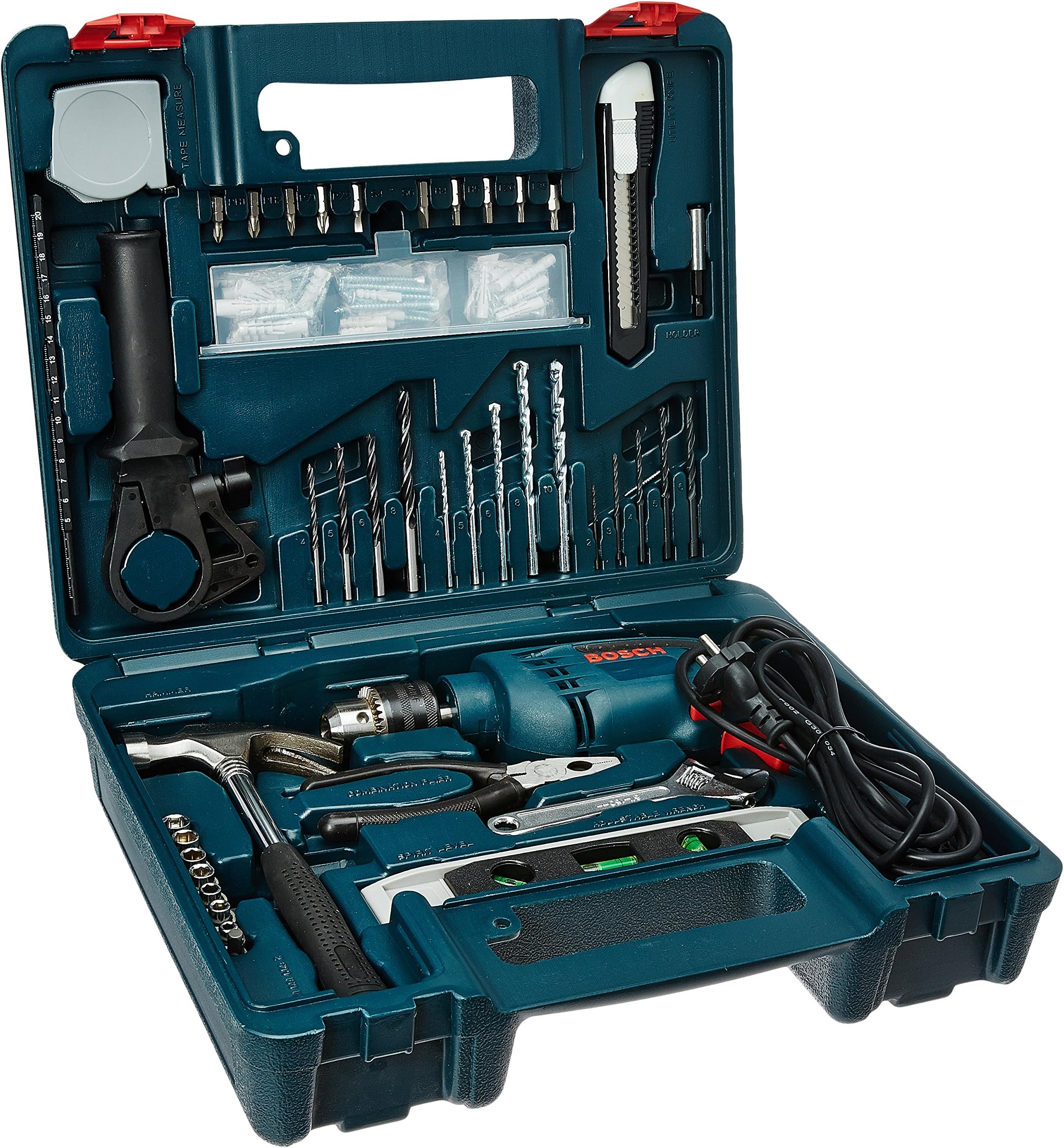 Bosch Professional GSB 10 RE Corded-Electric Drill Tool Set, 10 mm ...