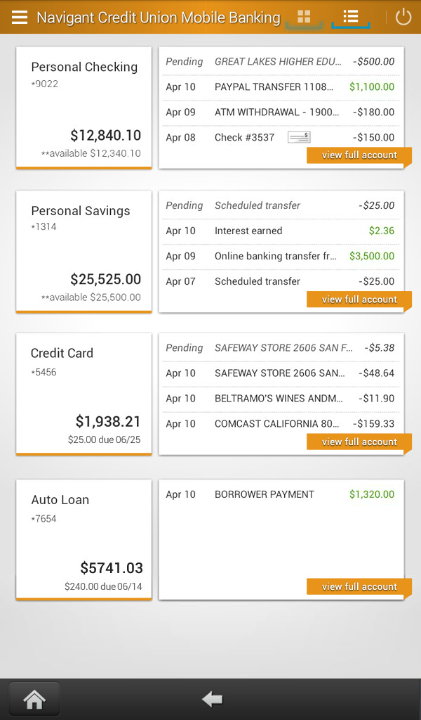 Navigant Credit Union Mobile Banking(Kindle Tablet Edition) - App on ...