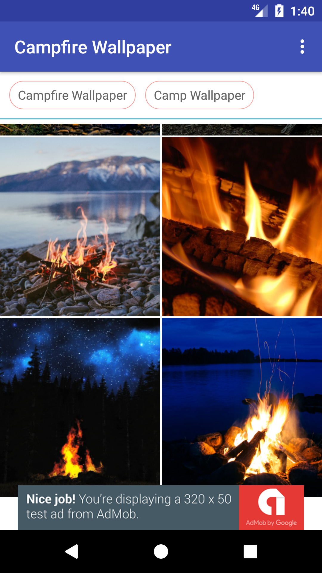 Aplicación Campfire Wallpaper HD Free en Amazon Appstore