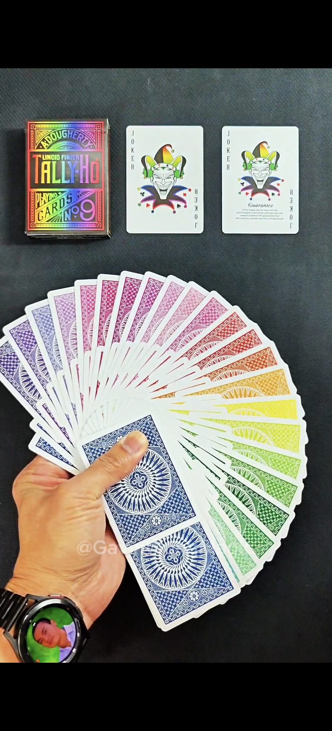Watch Tally Ho Rainbow Spectrum playing cards on Amazon Live