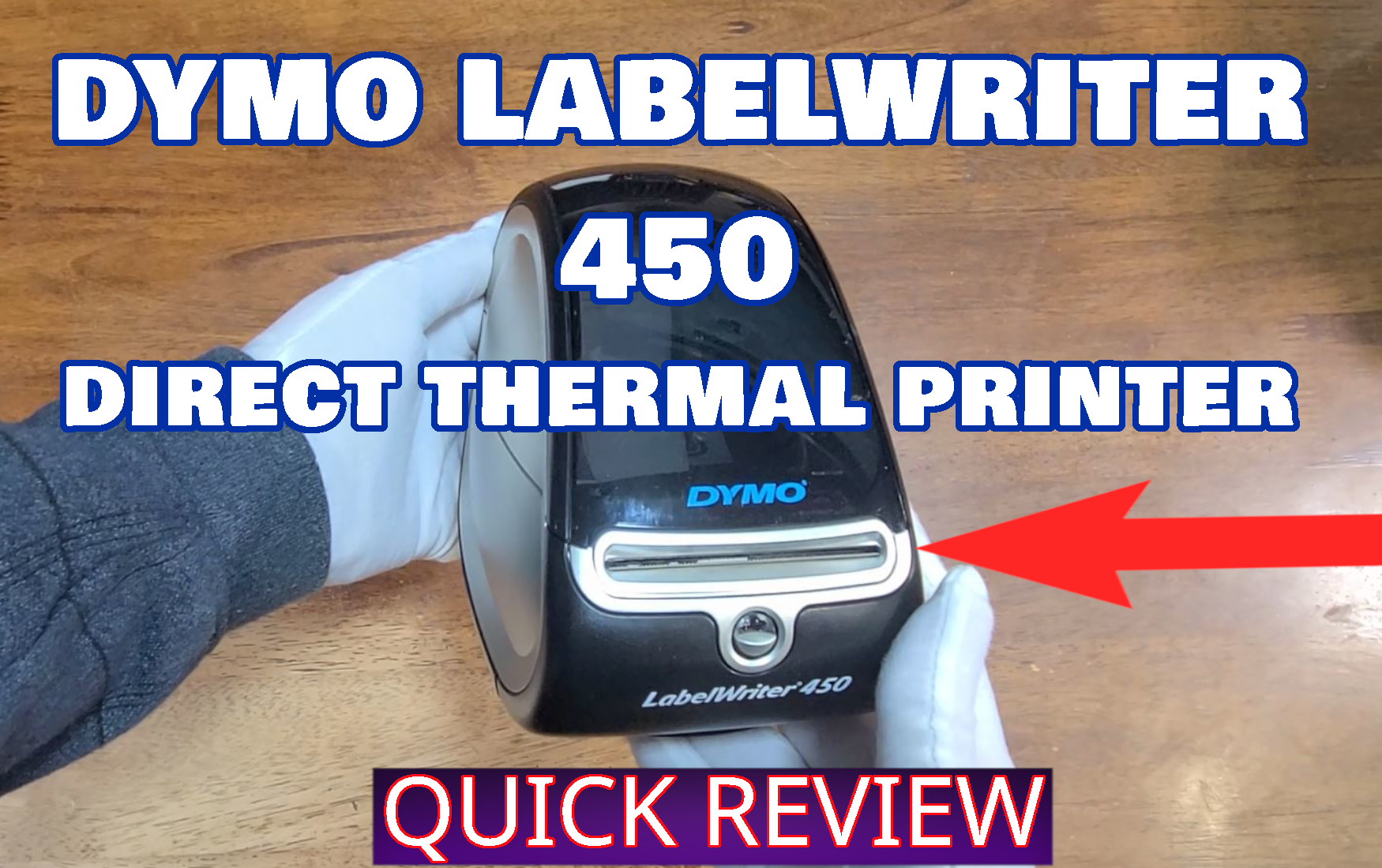 Watch DYMO Thermal Label Printer, Fast, Easy Load, LabelWriter 450 on ...