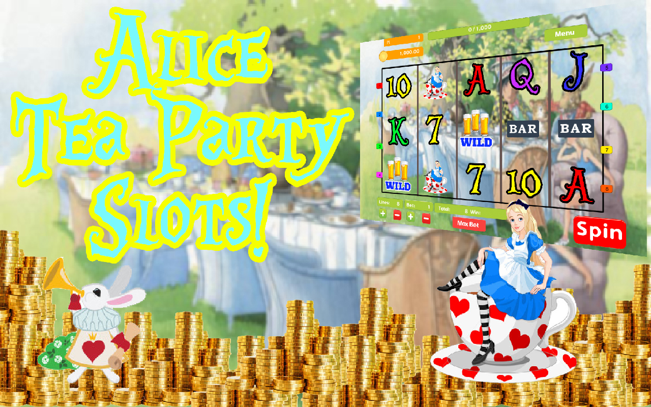 Alice Tea Party Wonderland Vegas Casino Progressive Jackpot Slot ...