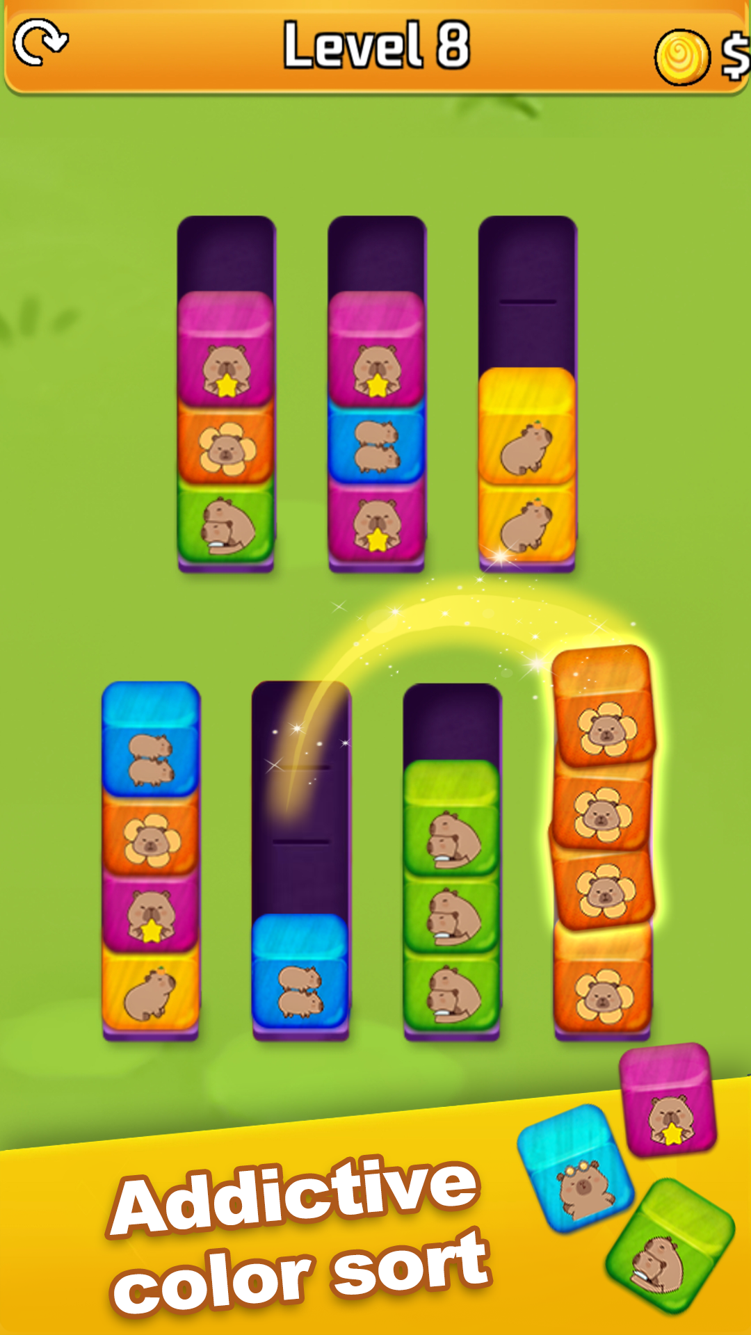 MagicWoody Sort Jam – Cute Block Sorting Puzzle - App on Amazon Appstore