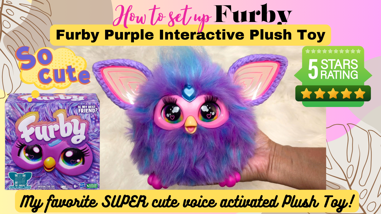 Watch How to set up my SUPER CUTE interactive Furby Purple Plush Toy # ...