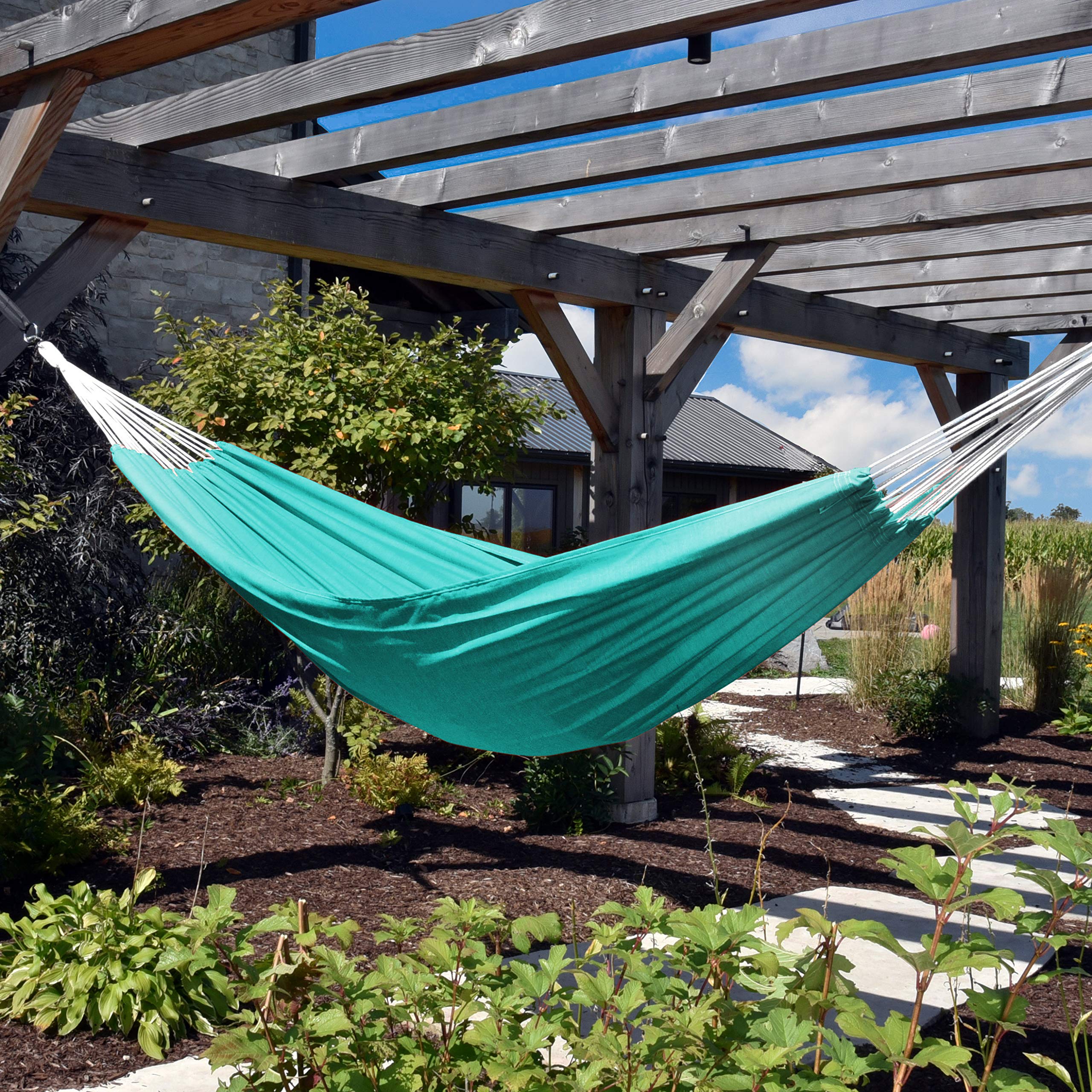 Snapklik.com : Vivere Double Brazilian Fade And Weather-Resistant Hammock