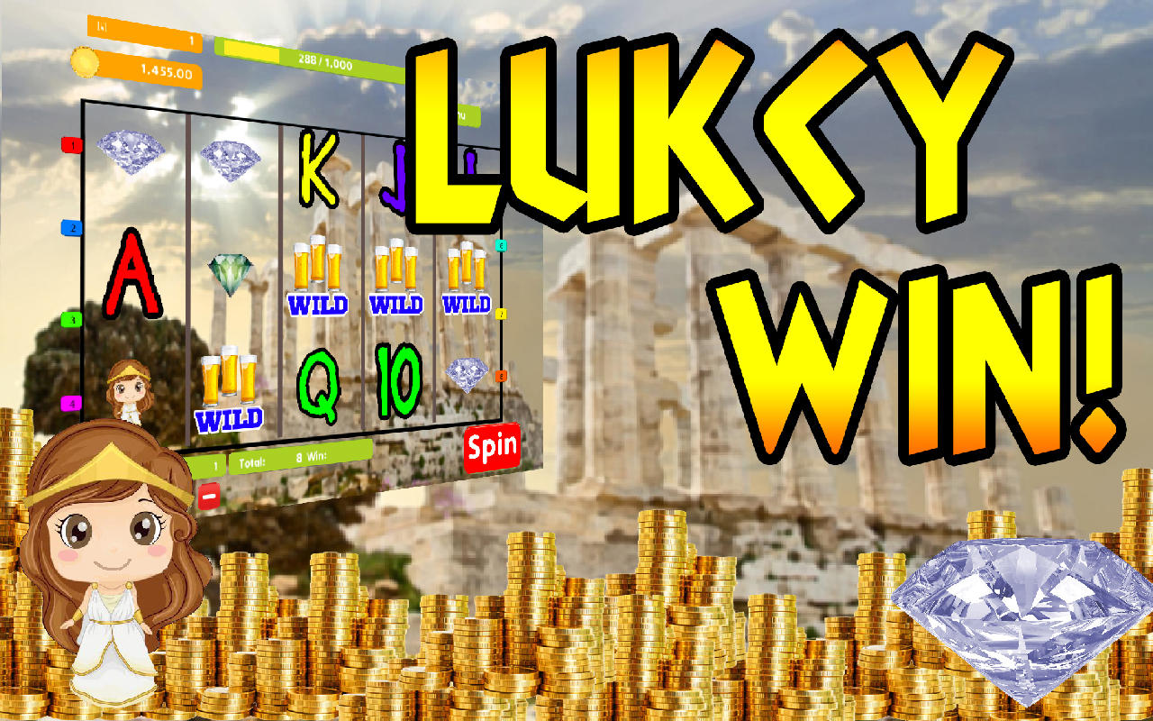Diamond Greece Athens Spartan Athena Temple God Lucky Casino Slot ...