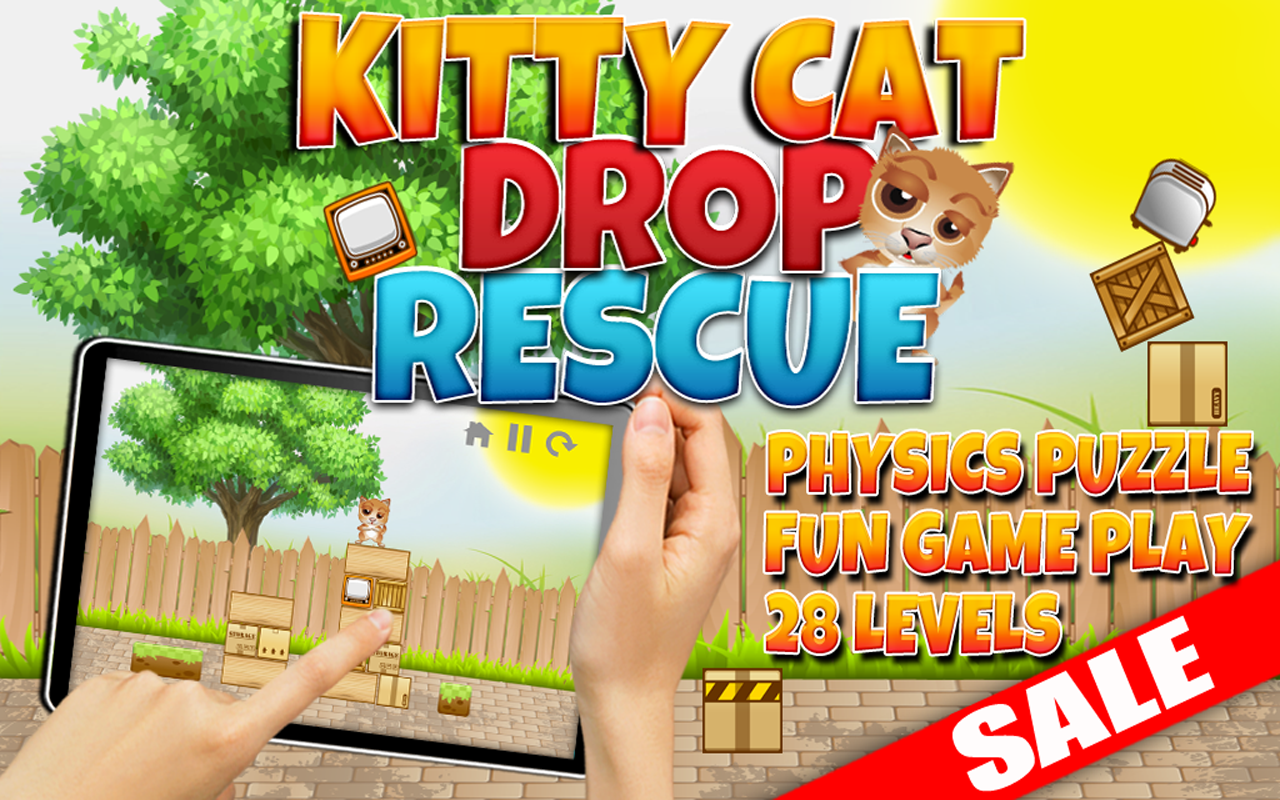 Kitty Cat Drop Rescue Physics Puzzle Logic Game - App on Amazon Appstore