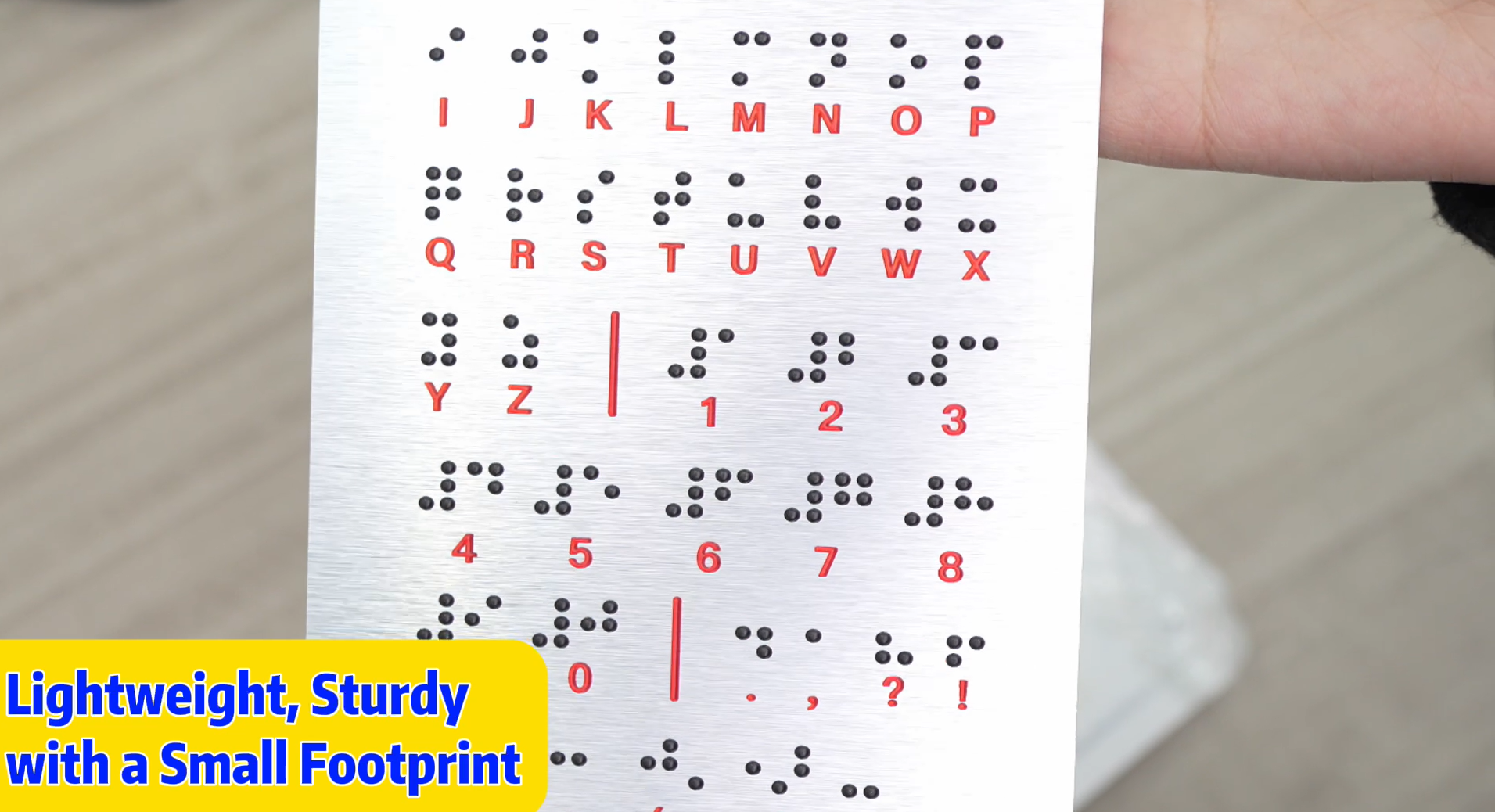 Braille Alphabet And Numbers Dollars Braille Alphabet Board Wooden